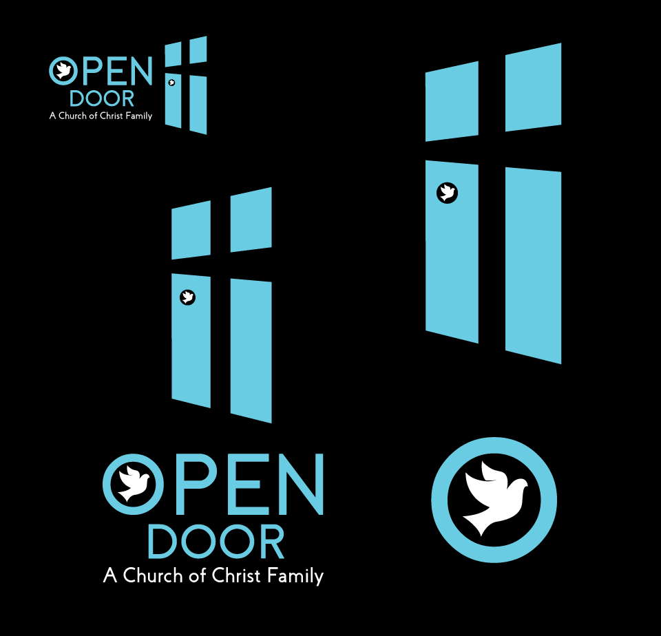 Elegant, Playful Logo Design for Open Door A Church of Christ family by ...