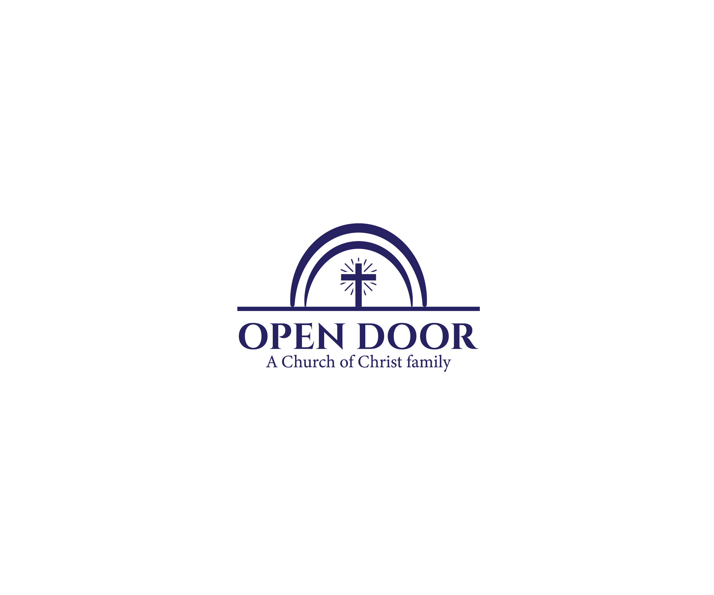 Elegant, Playful Logo Design for Open Door A Church of Christ family by ...