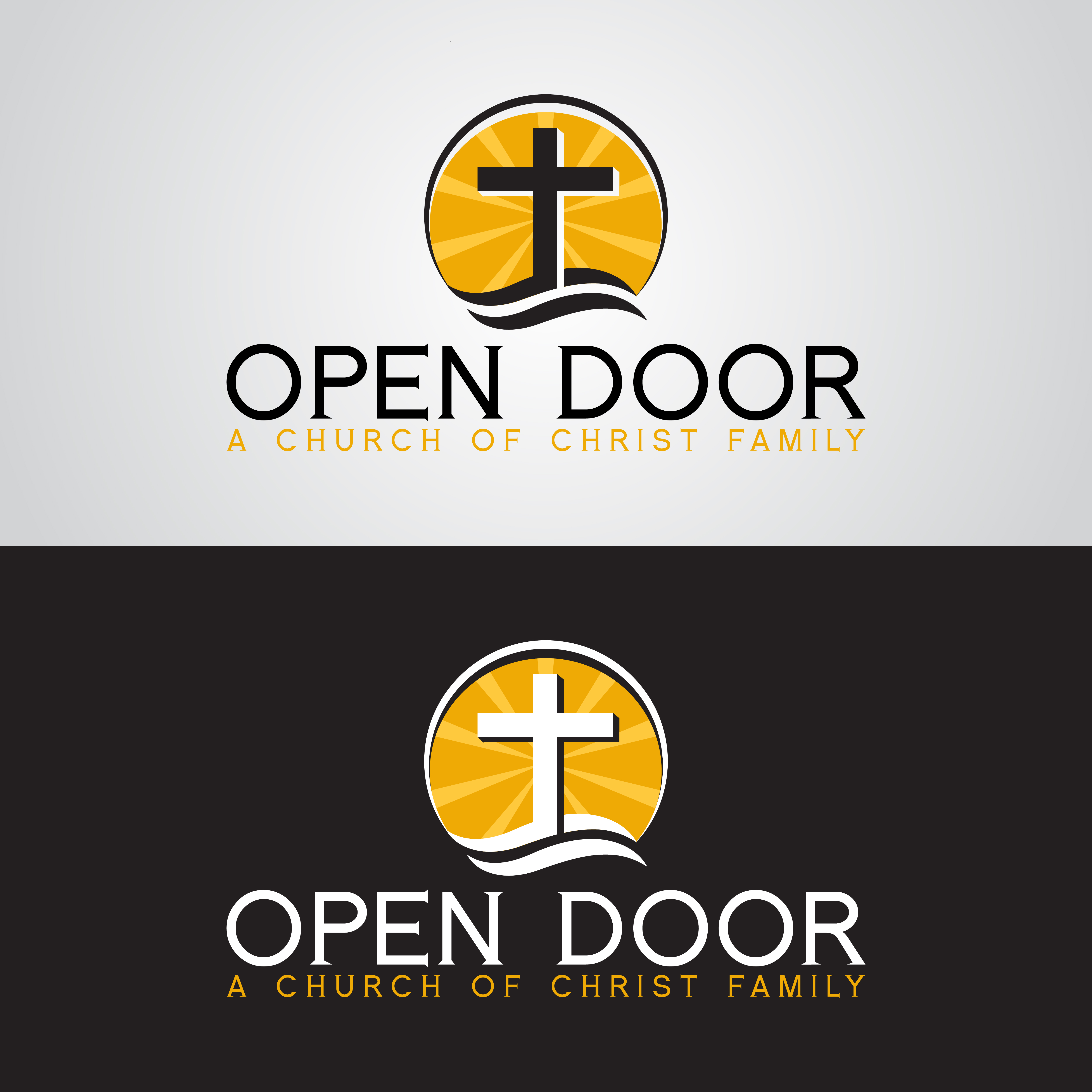 Elegant, Playful Logo Design for Open Door A Church of Christ family by ...