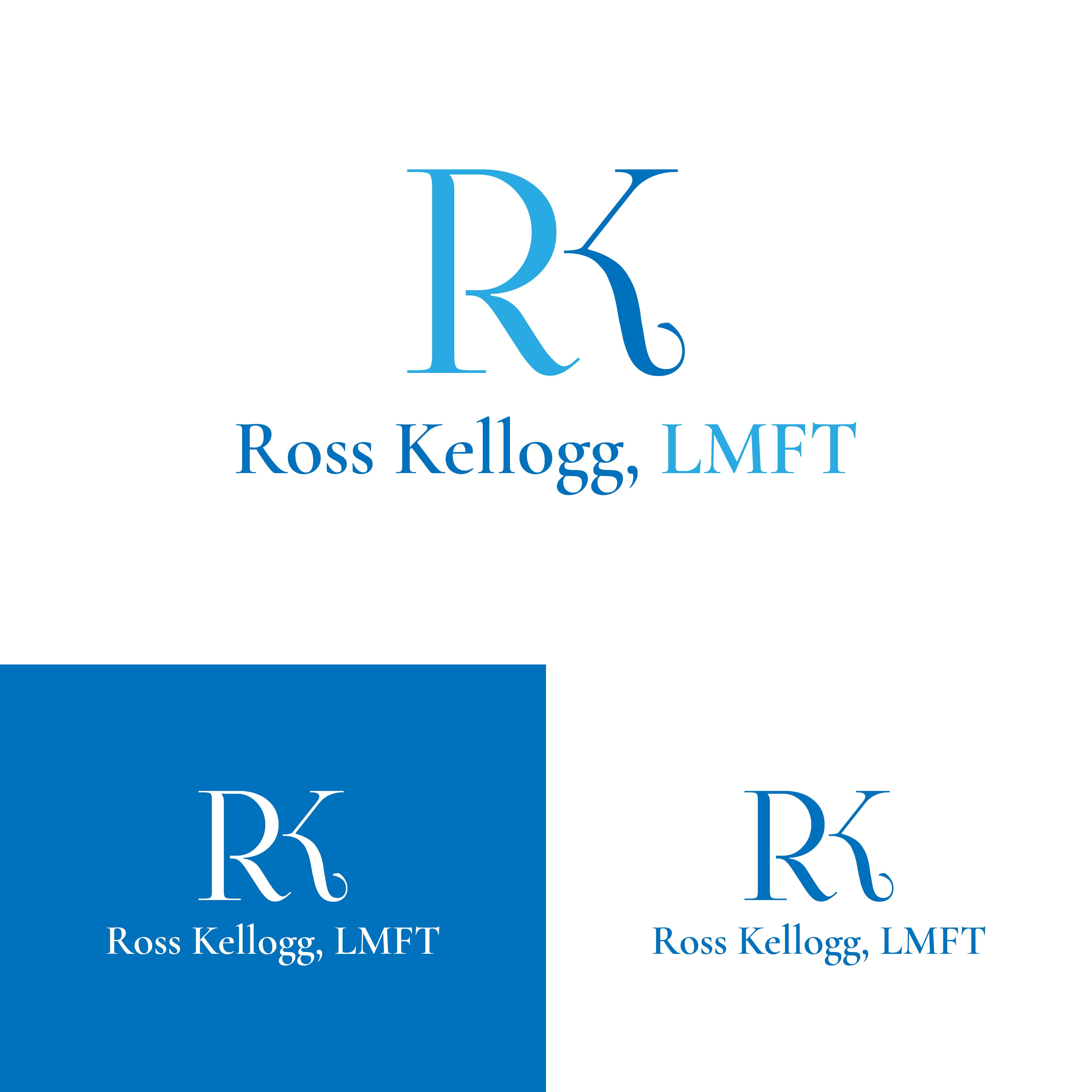 Serious, Traditional Logo Design for Ross Kellogg, LMFT by joeragan ...