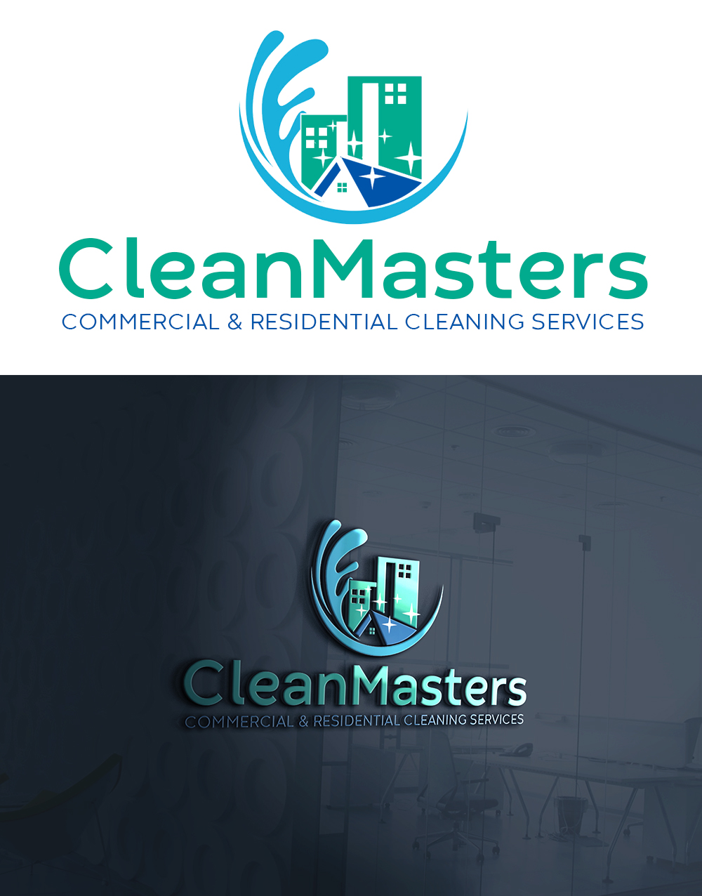 Bold, Serious, Cleaning / Janitorial / Building Mainenence Logo Design for Commercial and ...