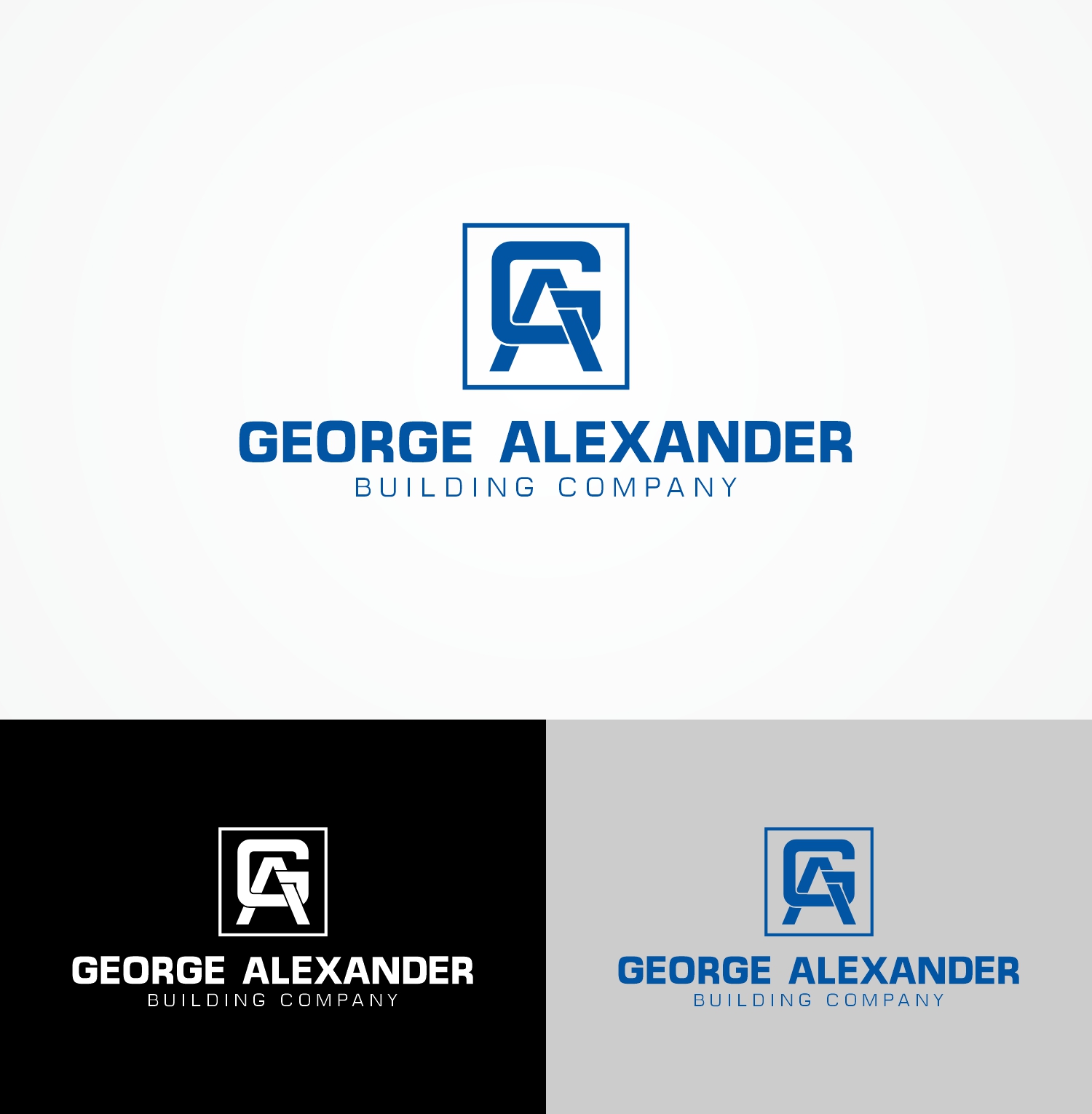 Serious, Modern, Construction Industry Logo Design for George Alexander ...