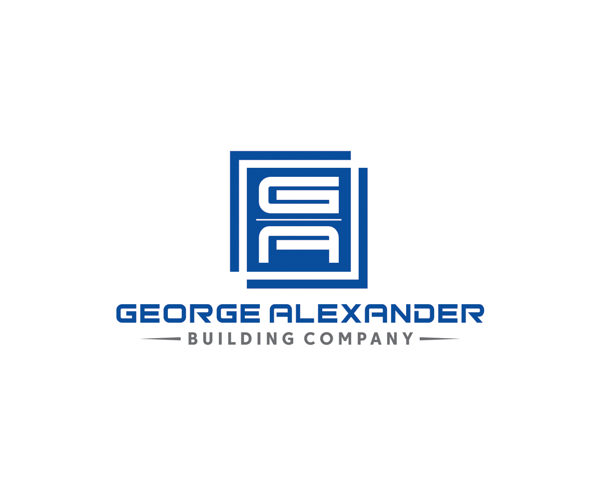 Serious, Modern, Construction Industry Logo Design for George Alexander ...