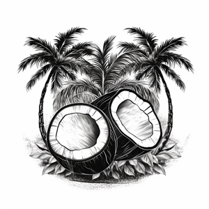 Tattoo for my left forearm (two coconuts on the beach of Maldives) | 19 ...