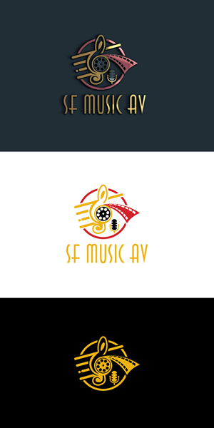 Music, Audio and Video logo design | 366 Logo Designs for SF Music AV