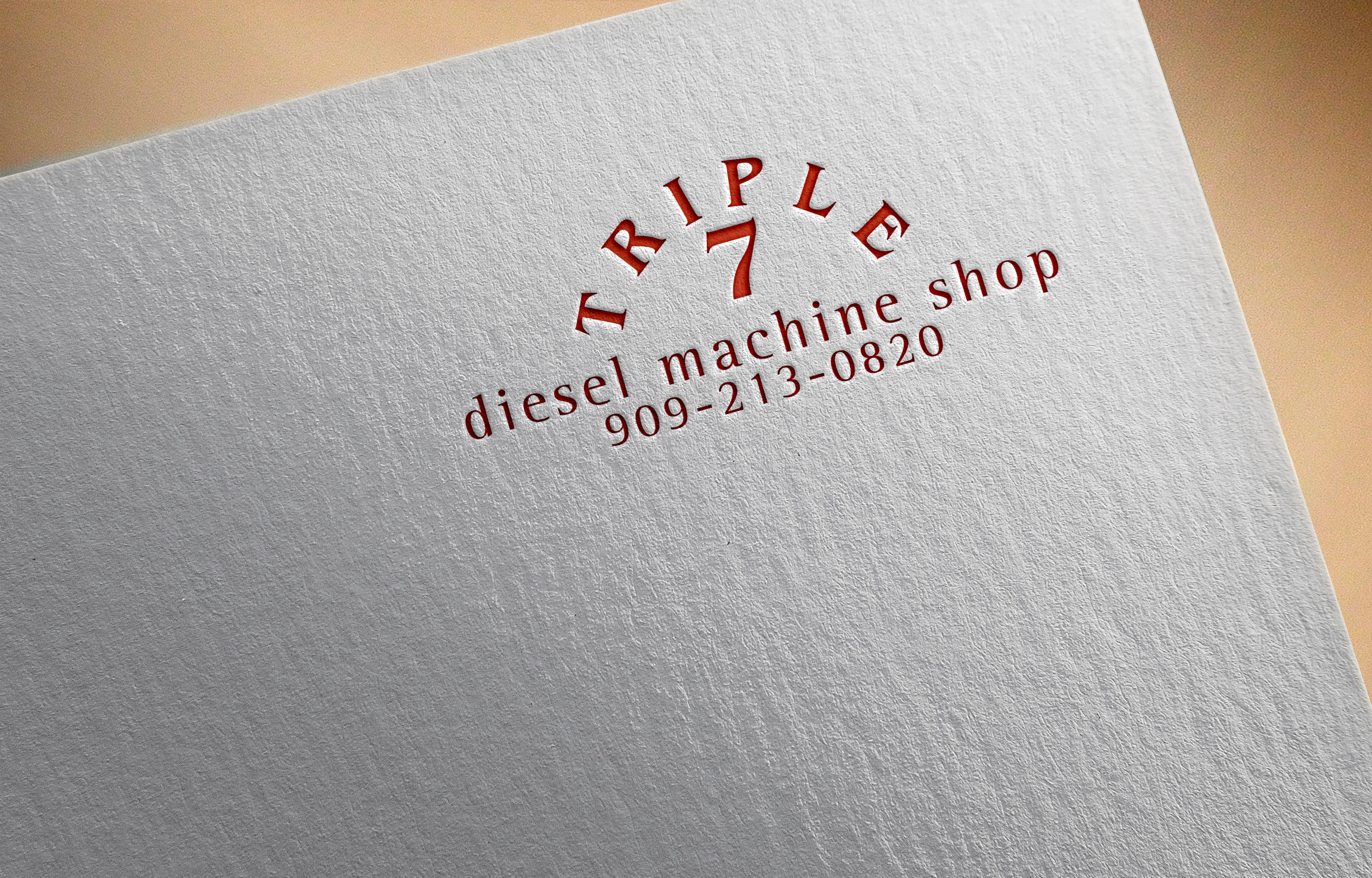 Serious, Bold, Diesel engines Logo Design for Triple 7 diesel machine ...