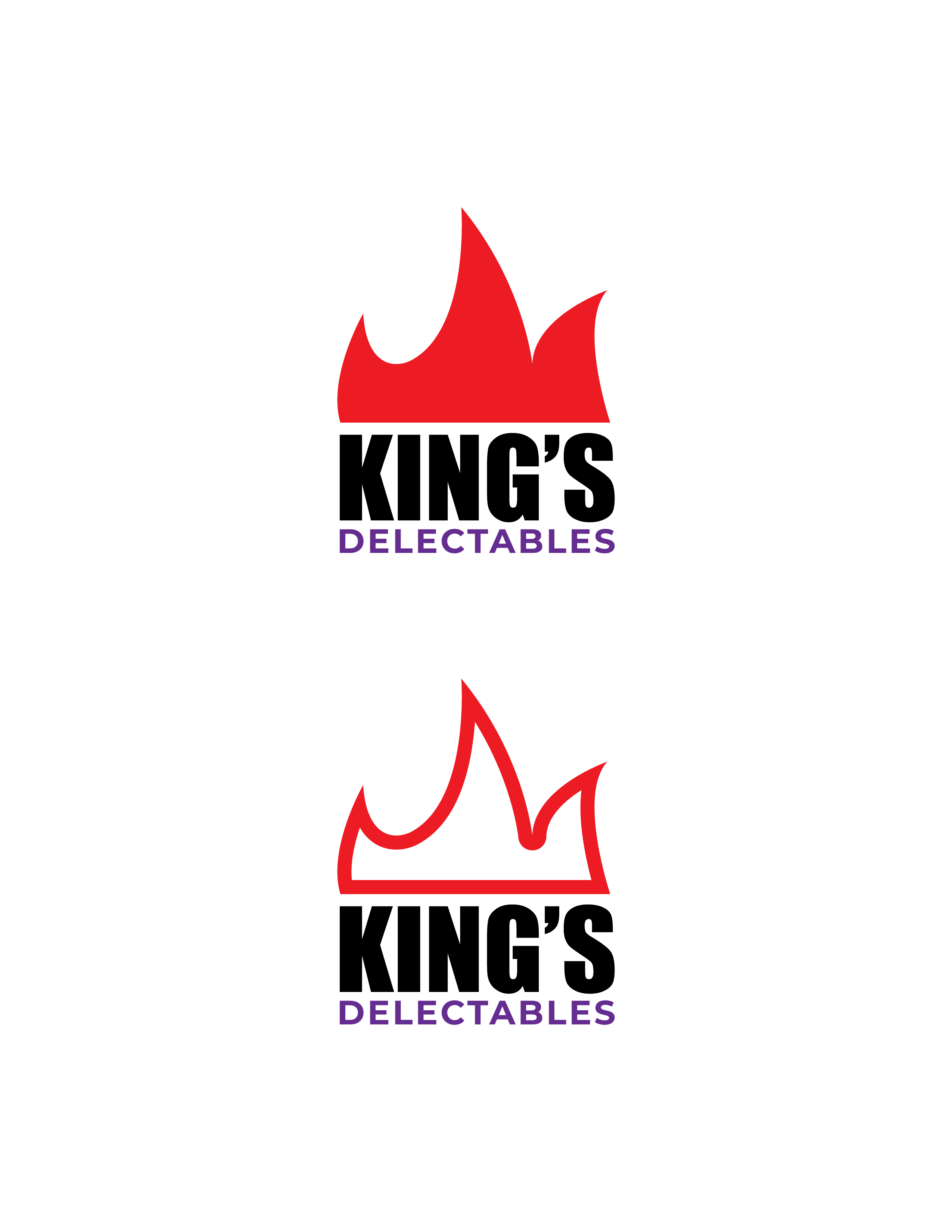 Professional, Masculine Logo Design for King’s Delectables by Filo F ...