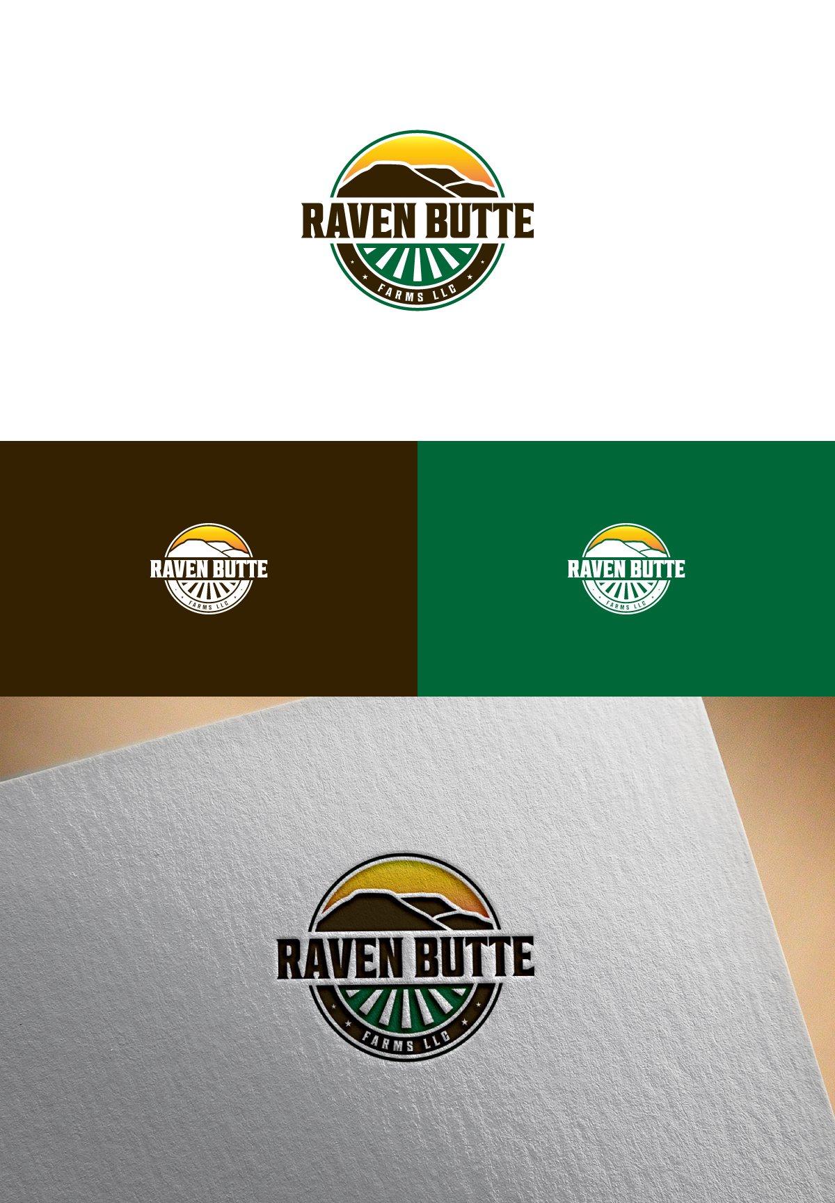 Elegant, Playful Logo Design for Raven Butte Farms Llc For short can be ...