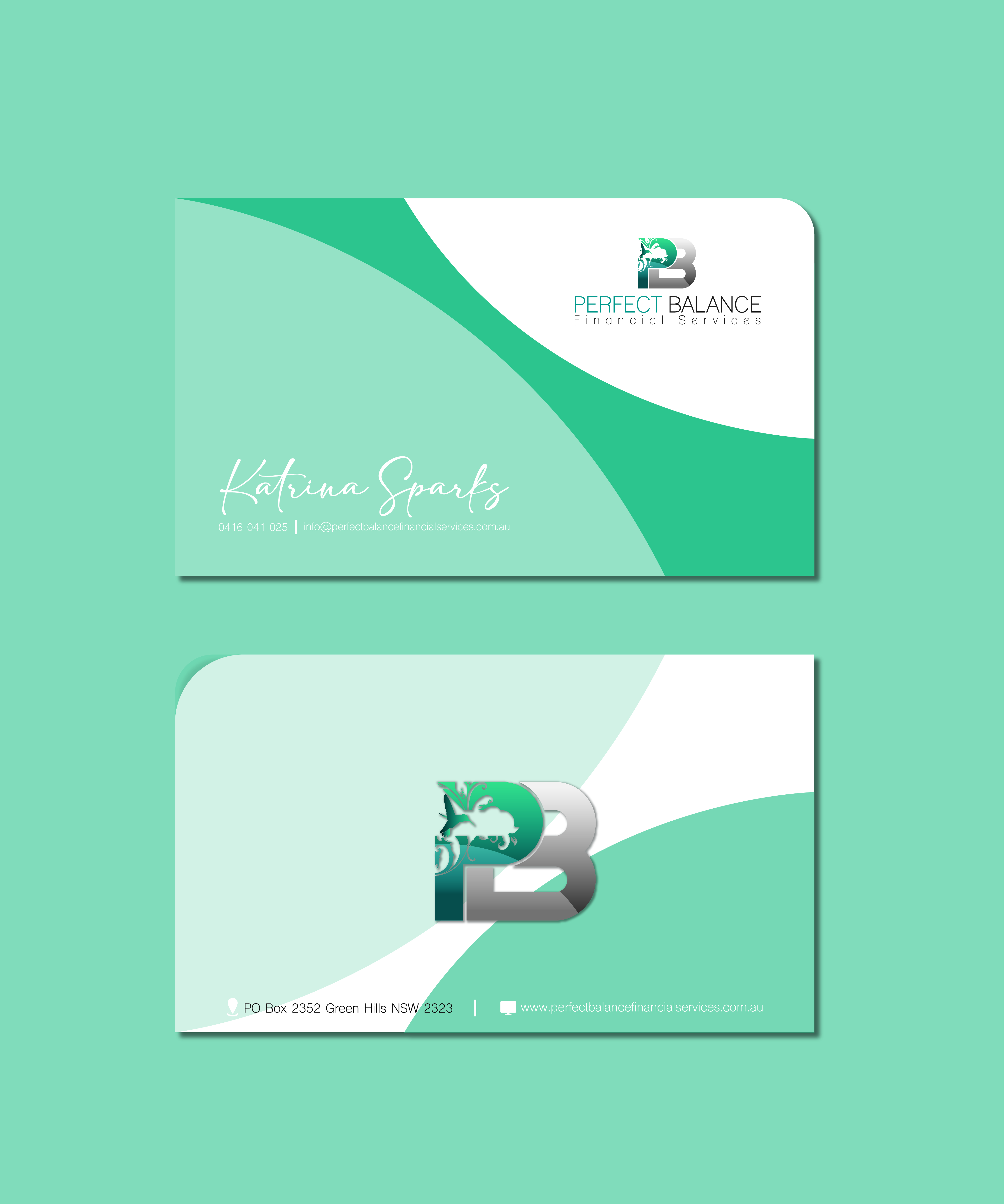 Elegant, Playful, Finance Business Card Design for Perfect Balance ...
