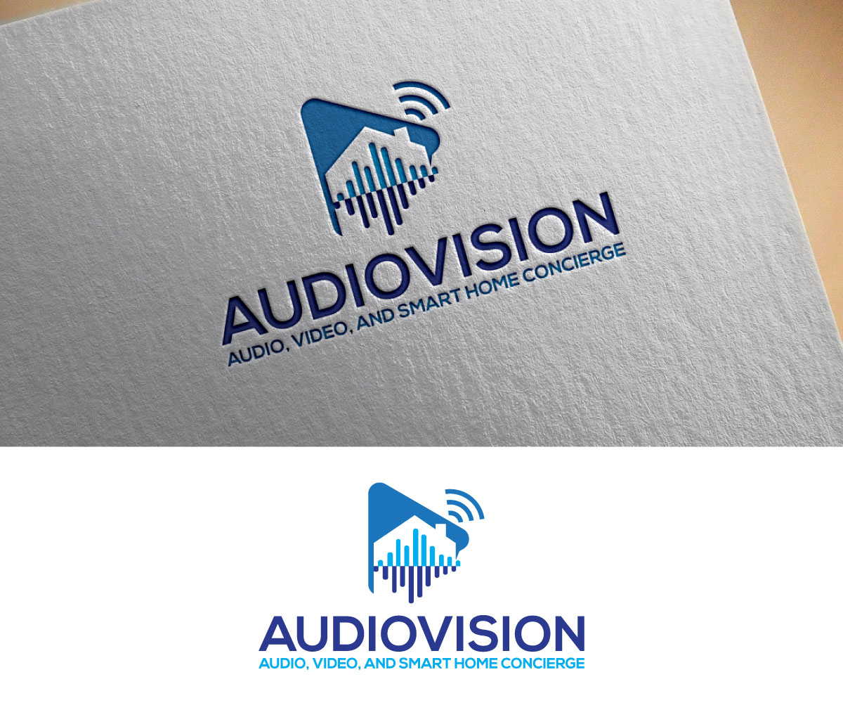 Logo Design for Audiovision Audio, Video, and Smart Home Concierge by ...