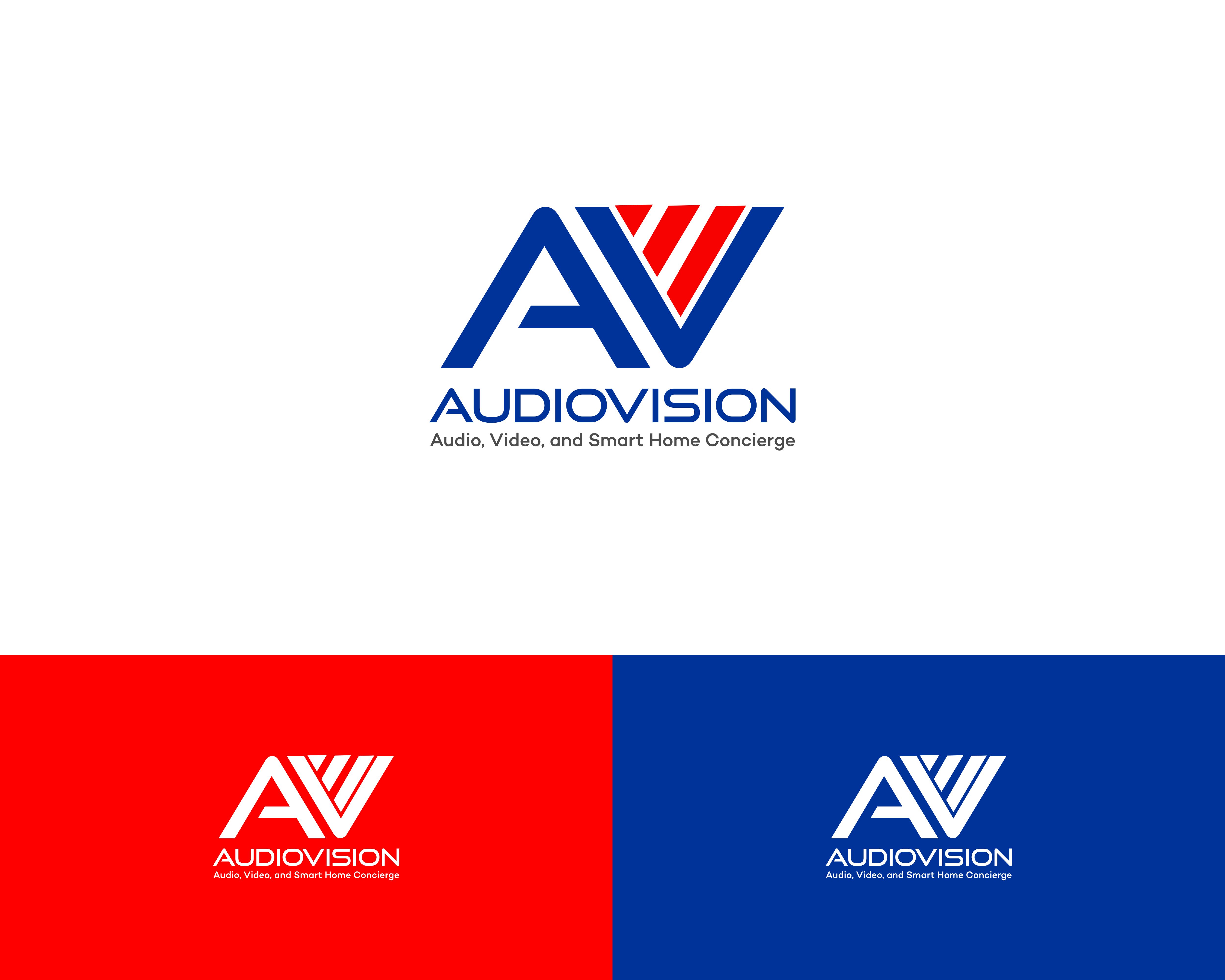 Logo Design for Audiovision Audio, Video, and Smart Home Concierge by ...