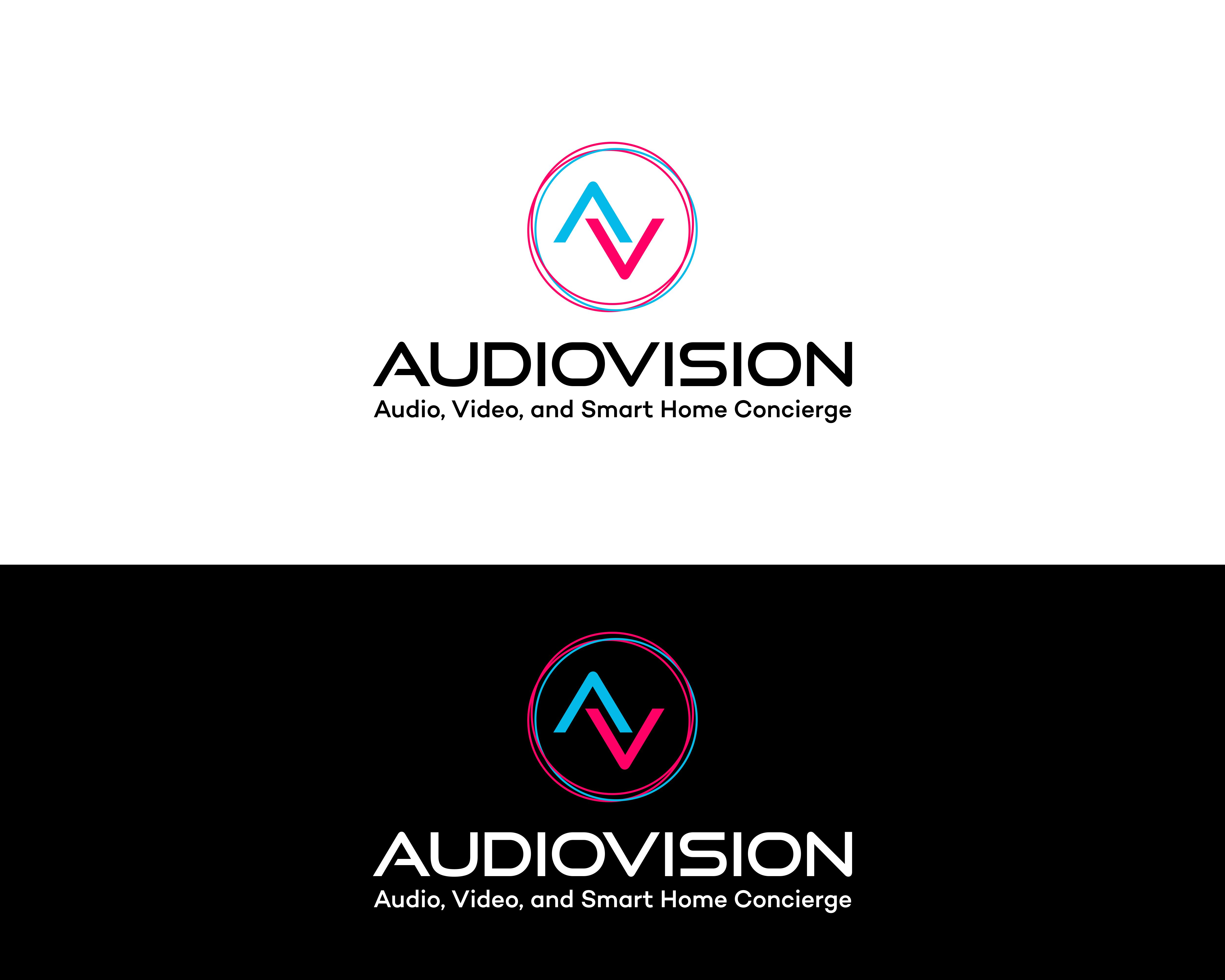 Logo Design for Audiovision Audio, Video, and Smart Home Concierge by ...