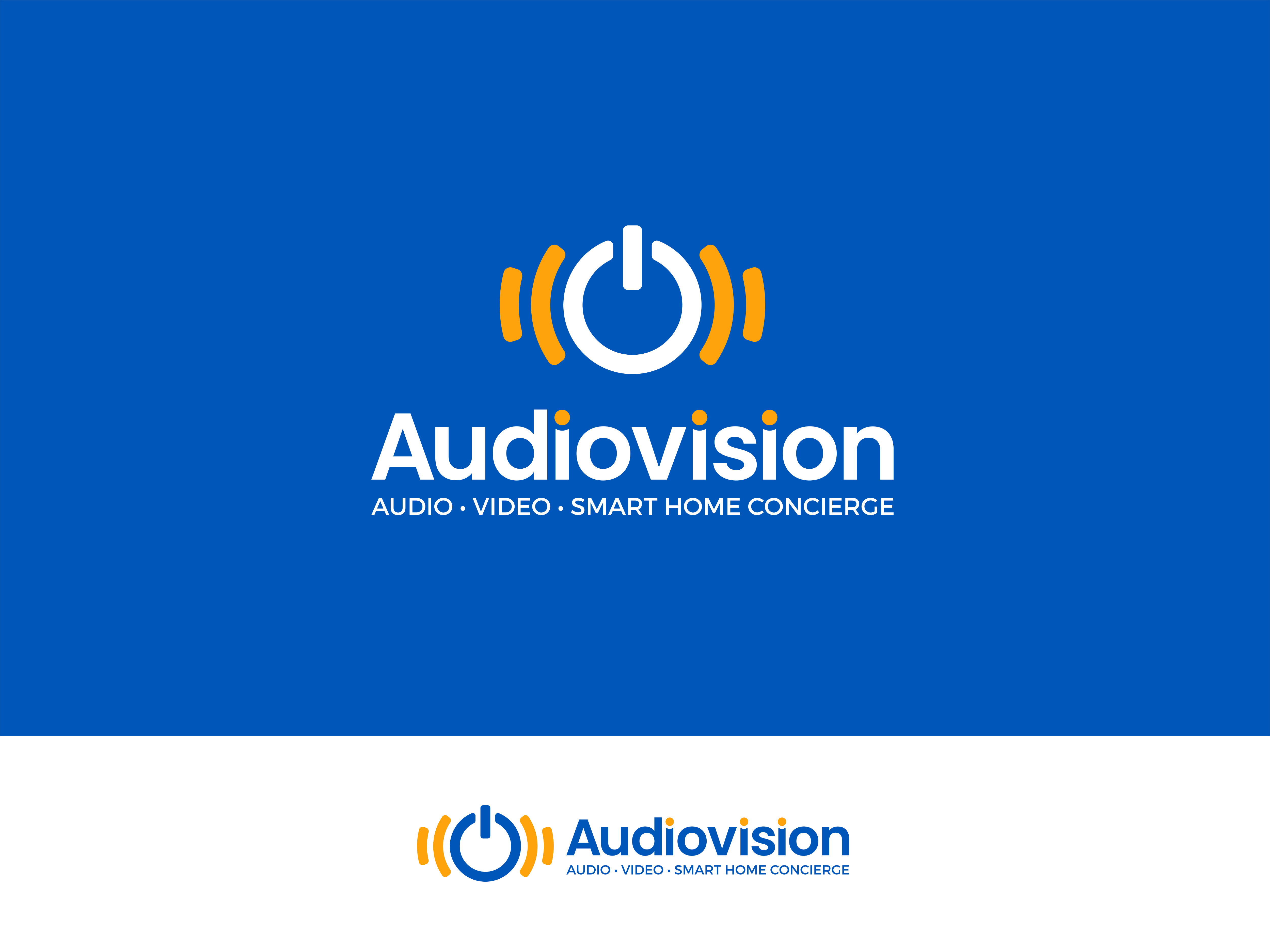 Logo Design for Audiovision Audio, Video, and Smart Home Concierge by ...