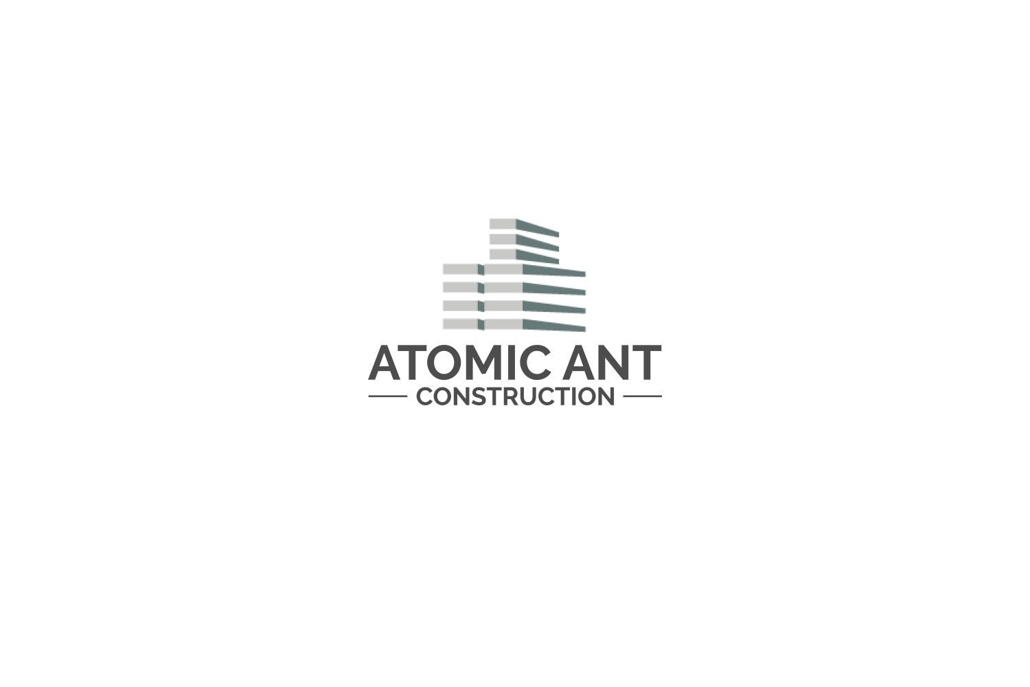 Elegant, Playful, construction - steel structure Logo Design for Atomic Ant Construction by Riya ...