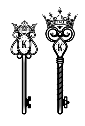 Royal/Celtic Crossing Skelton Keys | 19 Tattoo Designs for a business ...