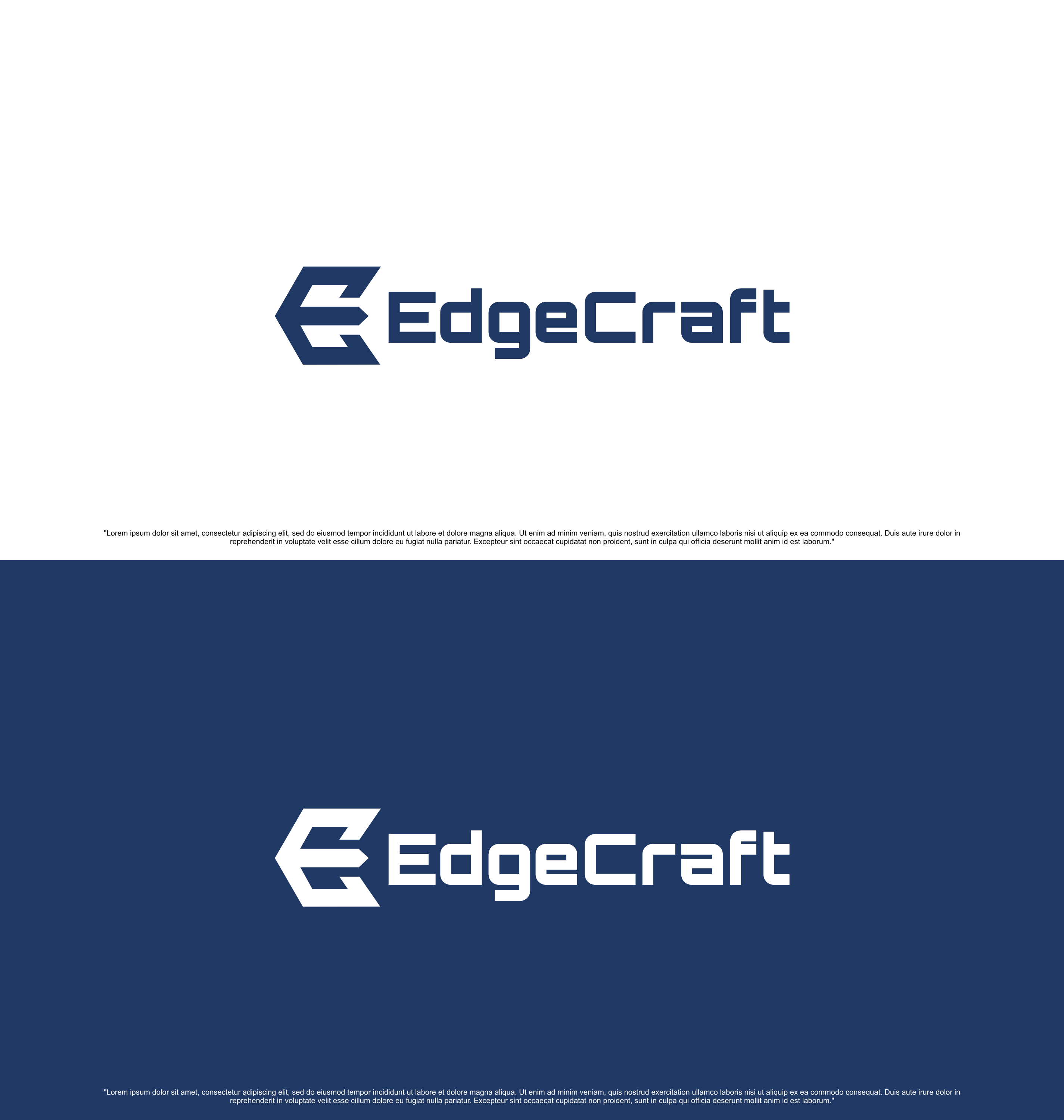 Serious, Professional, financial markets Logo Design for EdgeCraft by ...