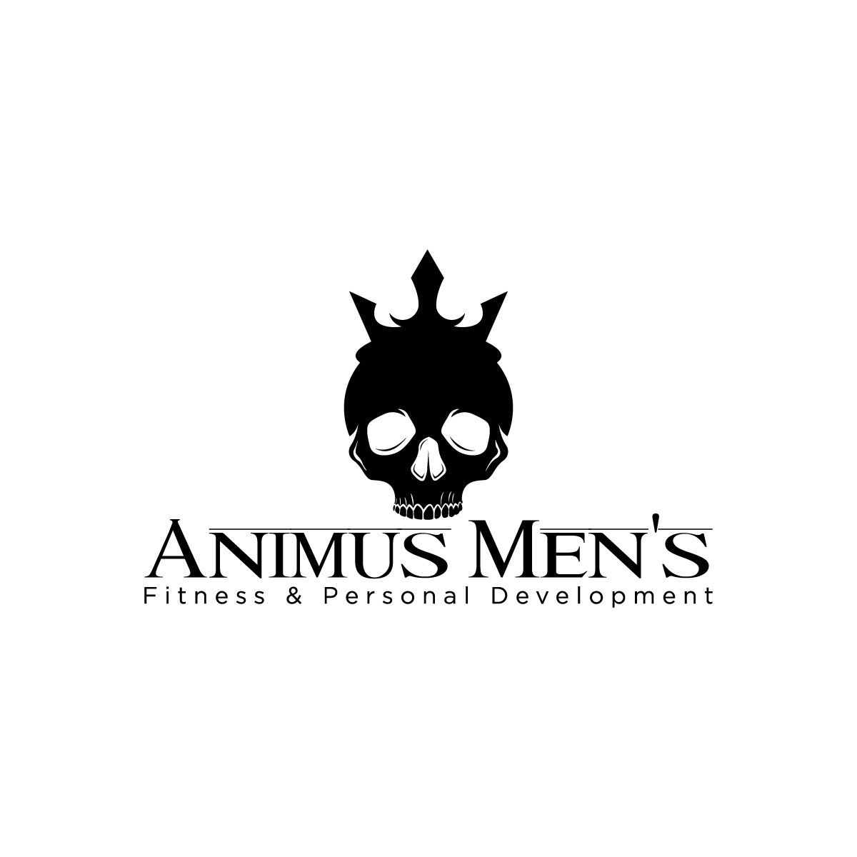 Masculine, Bold, Fitness Logo Design for Animus Men's Fitness ...