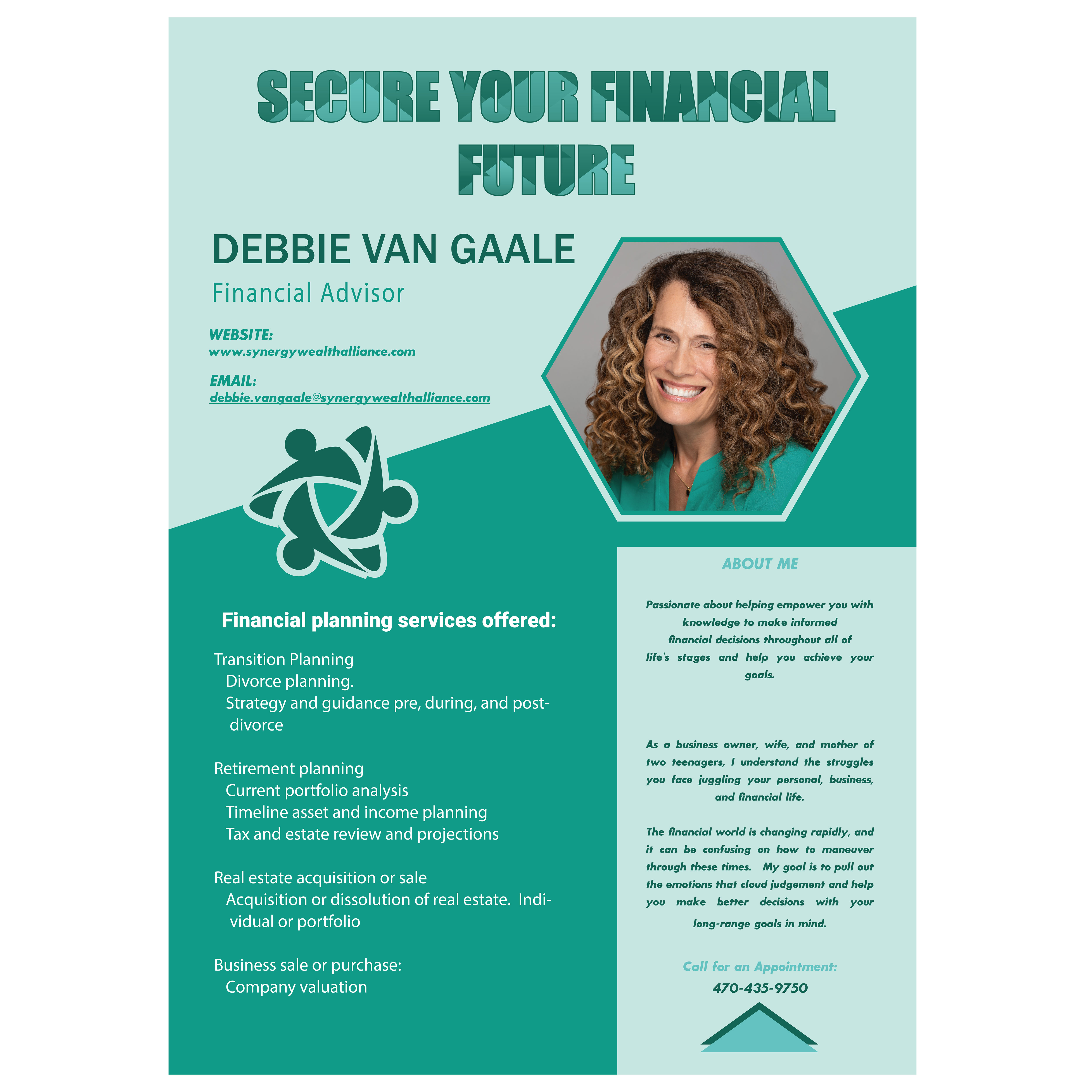 Bold, Serious, Financial Advisor Flyer Design for a Company by ...