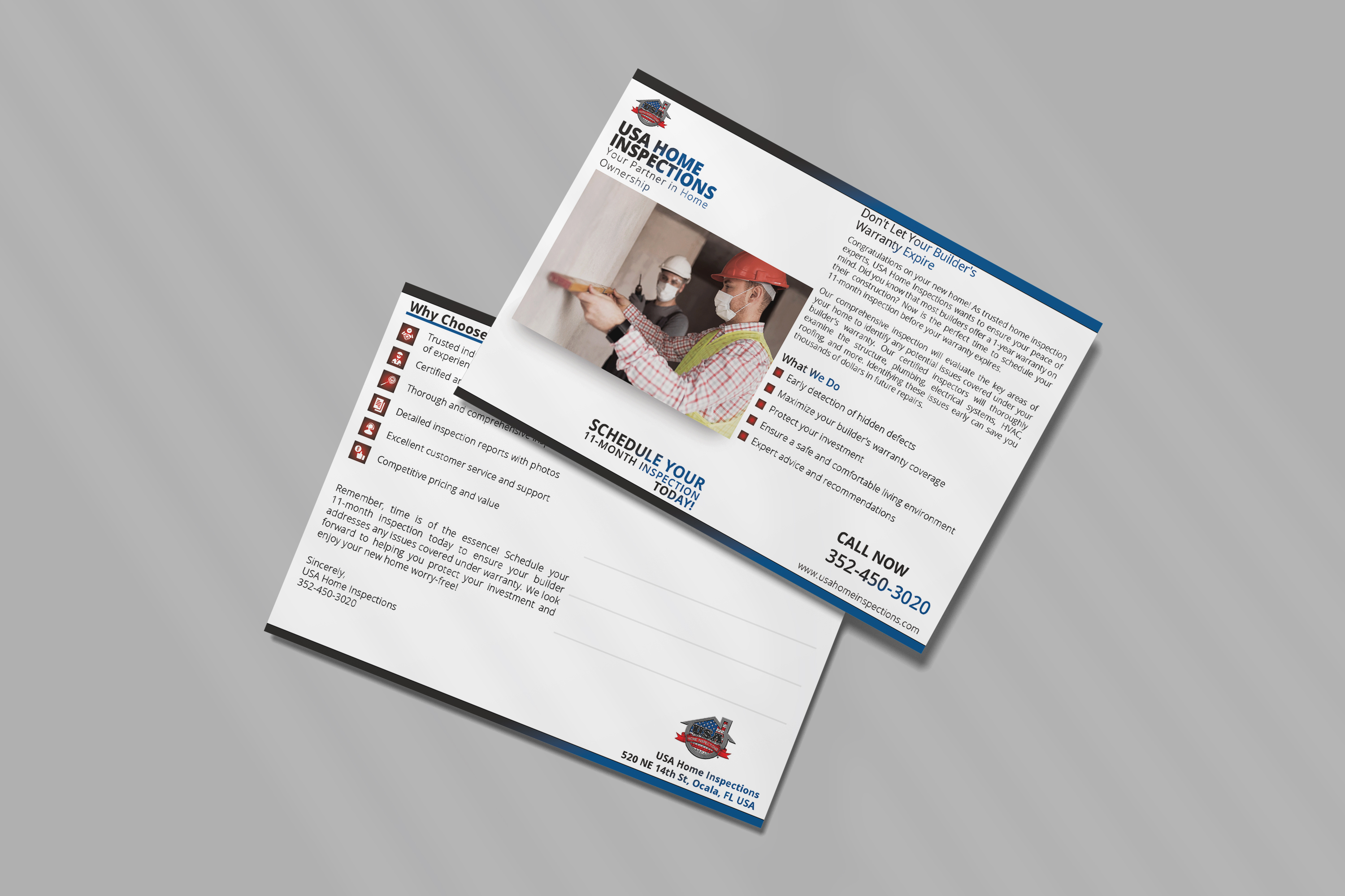 Serious, Modern, Inspections Postcard Design for a Company by ...