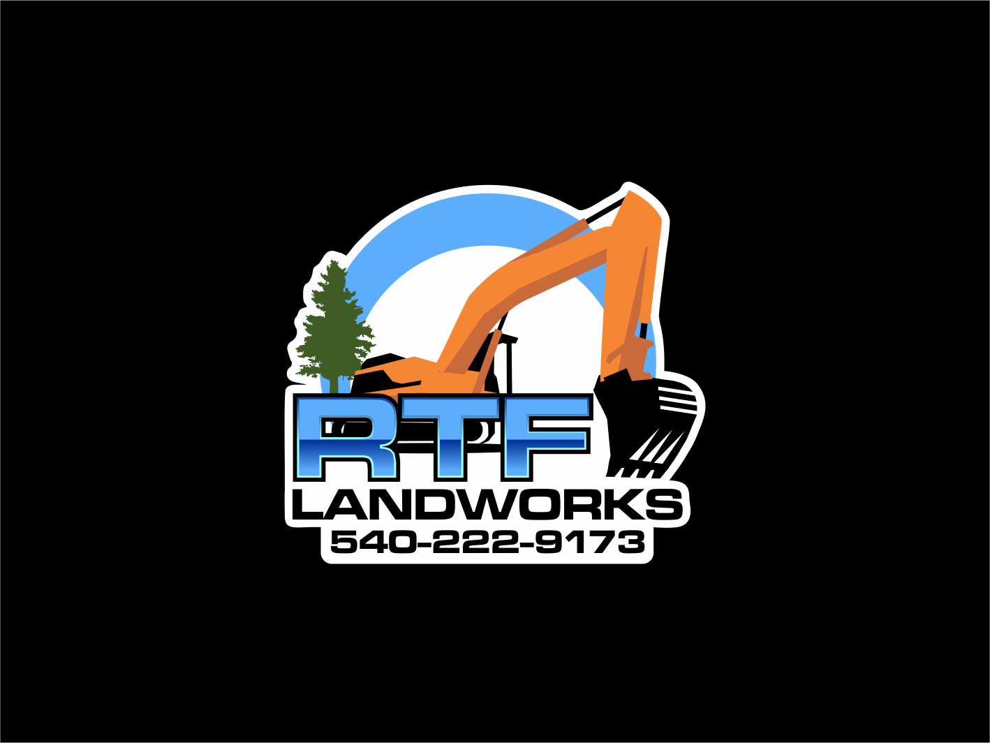Upmarket, Modern, Excavation Logo Design for RTF LandWorks by ...