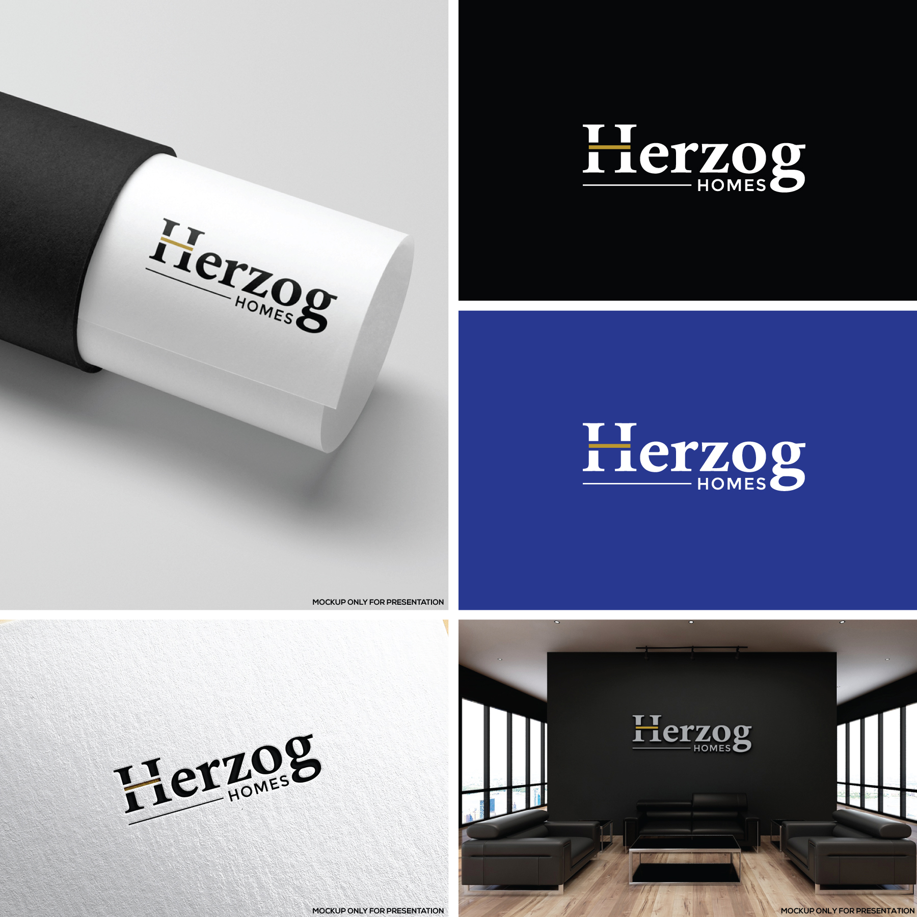 Modern, Professional, Real Estate Developer Logo Design for Herzog ...
