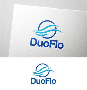 DuoFlo Plumbing Business Logo - graphic that points towards air and ...