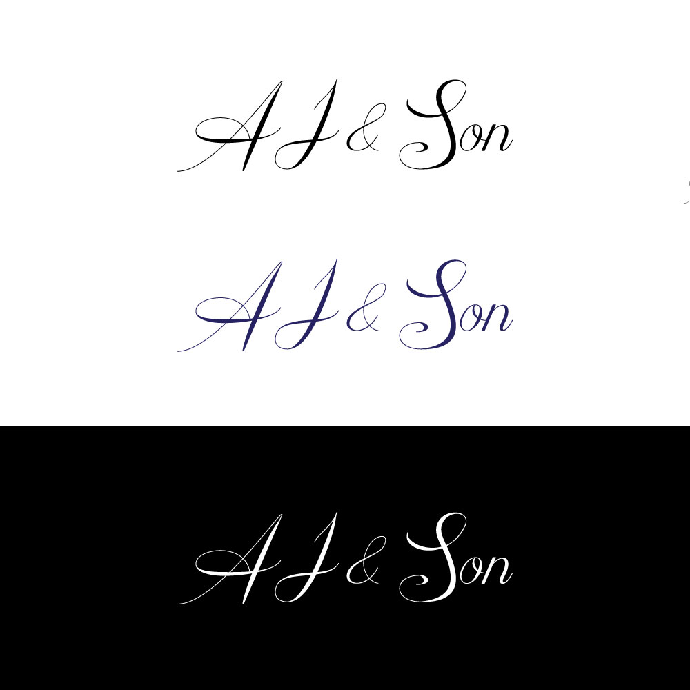 Logo Design for AJ & Son by Pixel power | Design #30675361