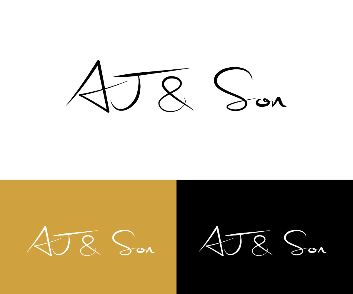 Logo Design for AJ & Son by Hunk-design | Design #30675266