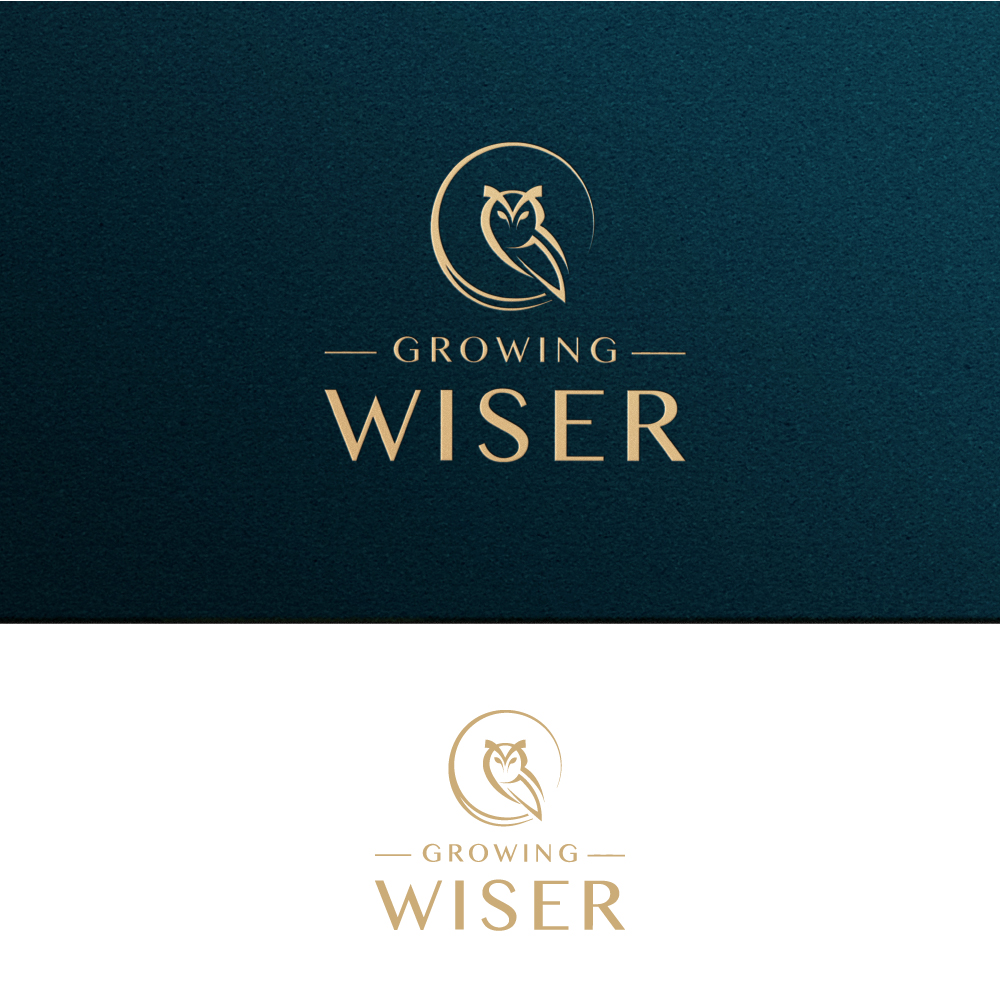 Playful, Elegant, coaching and consulting Logo Design for Growing Wiser ...