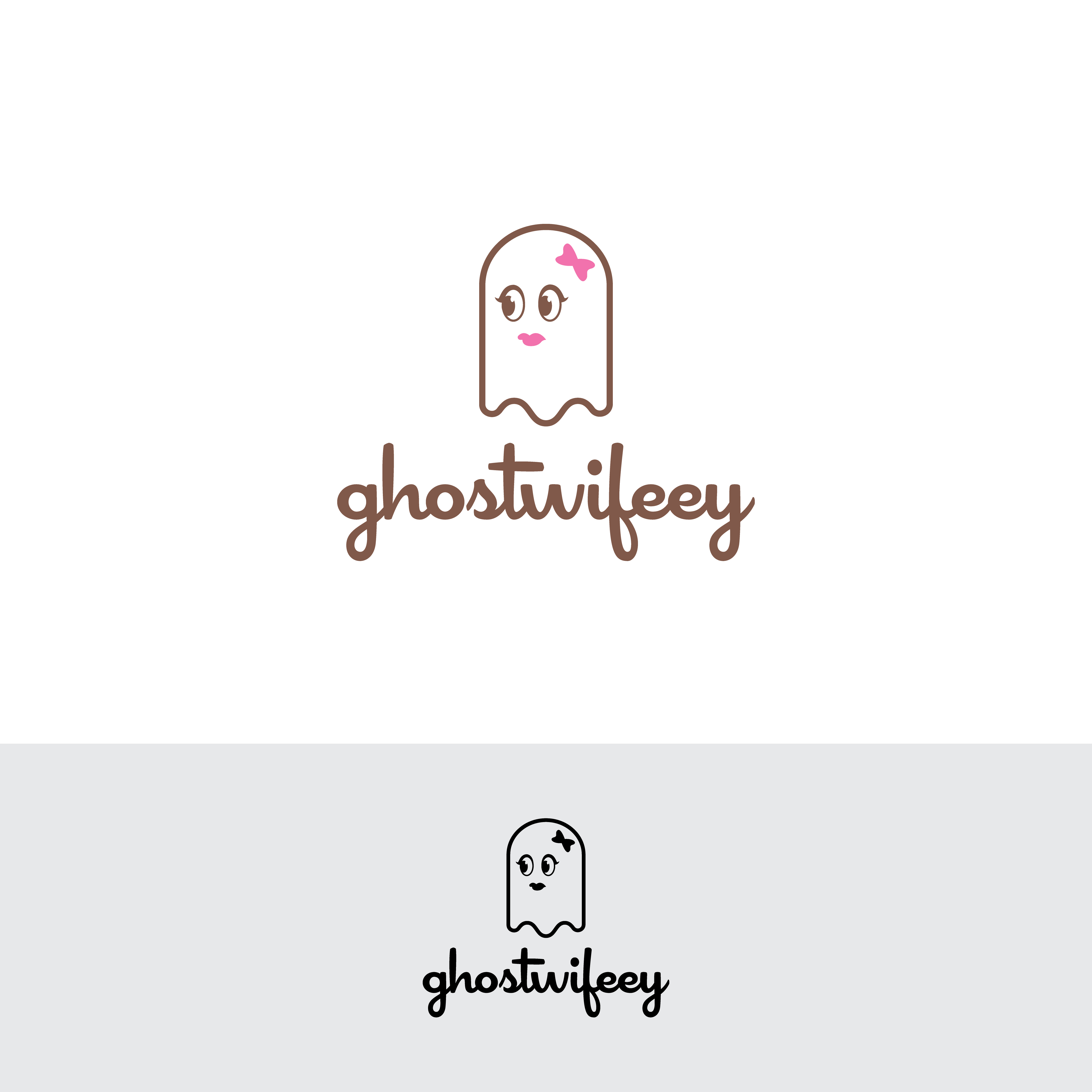 Bold, Serious Logo Design for ghostwifeey - this can be separated from the symbol by Pratik ...