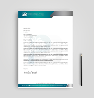 PBFS Unique Letterhead for Financial Services Business | 44 Letterhead ...