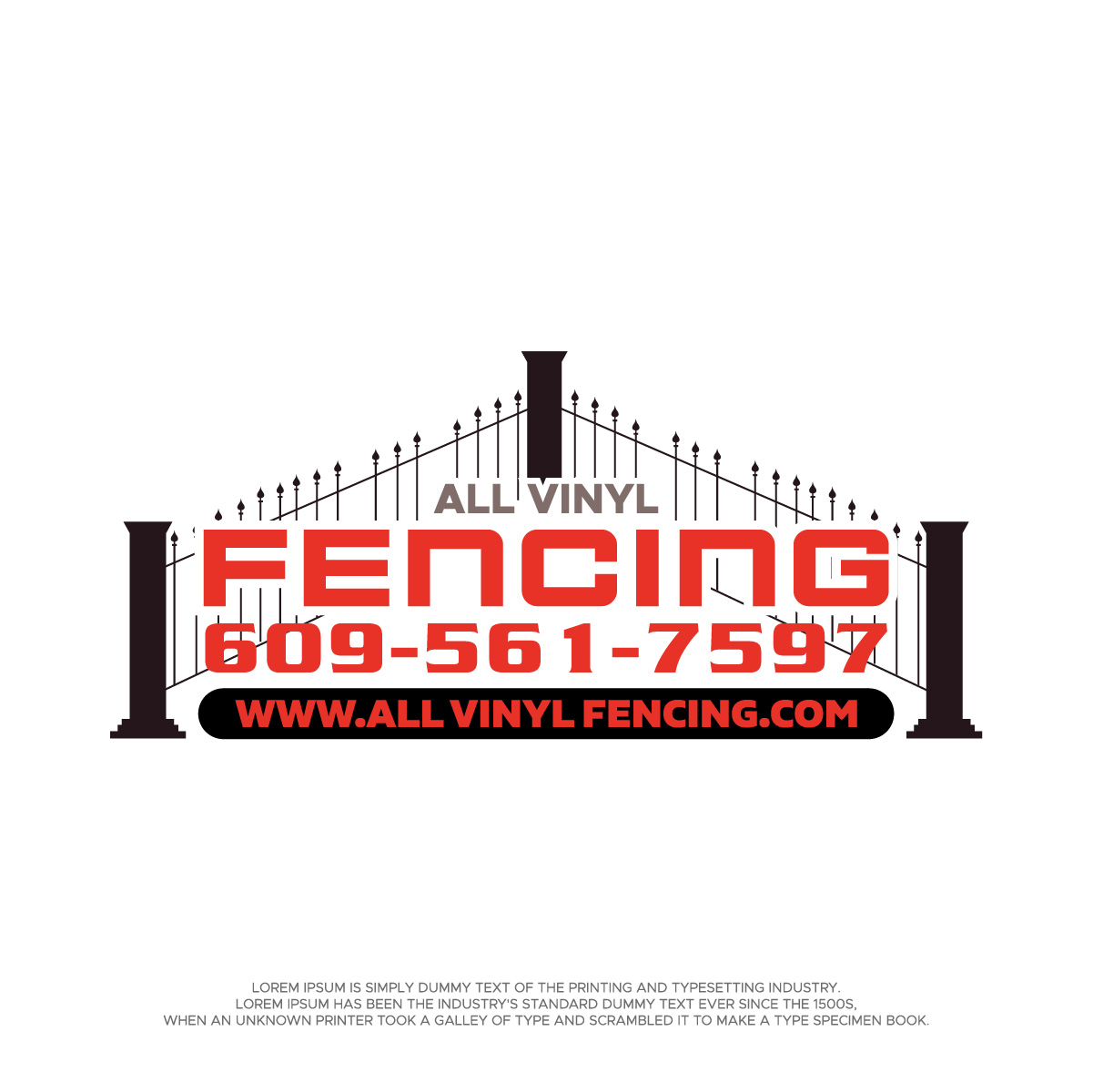 Bold, Modern, Construction Logo Design for All Vinyl Fencing by fly ...