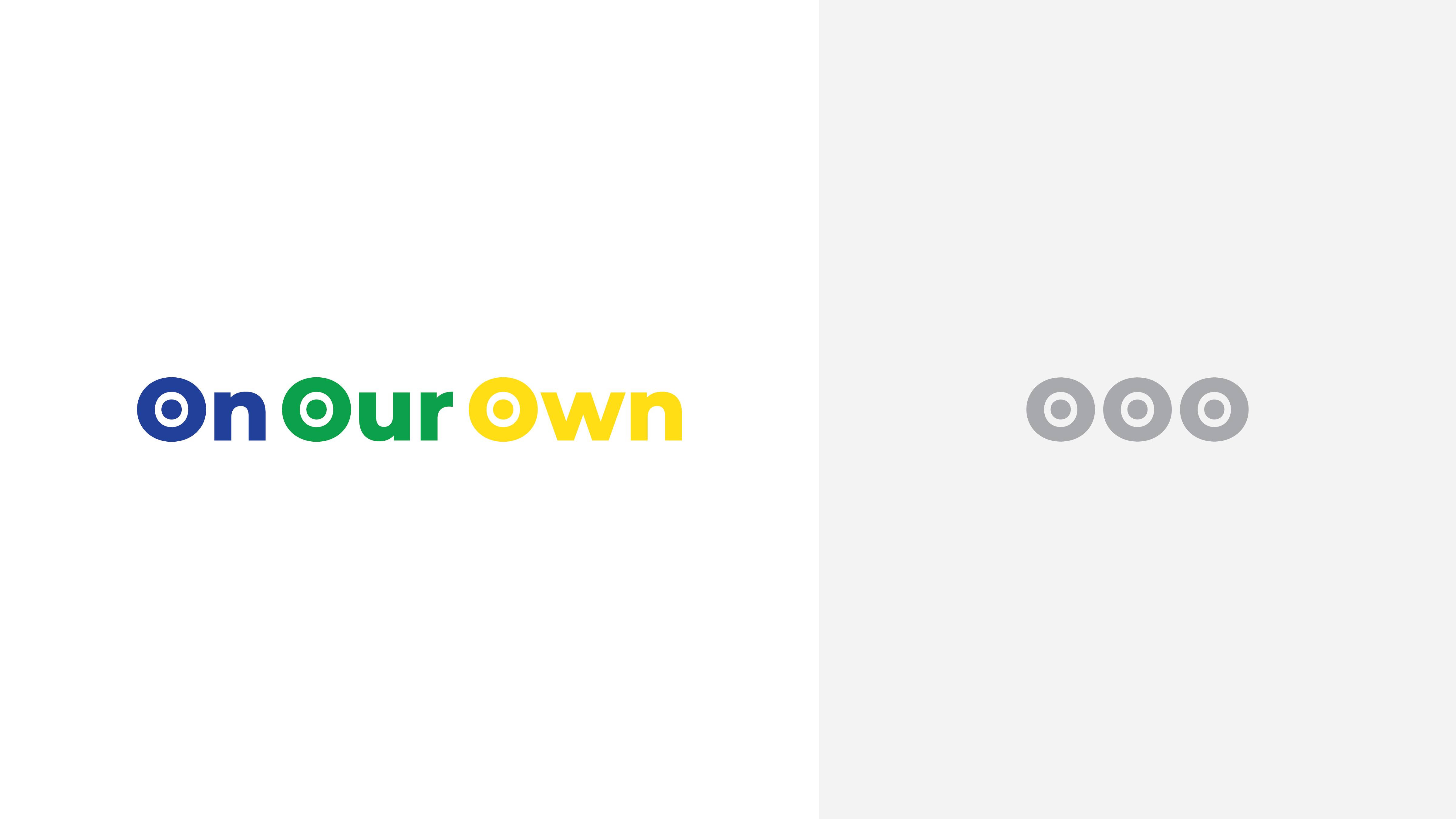 Elegant, Playful Logo Design for On Our Own or OOO by Kryss Denmar ...