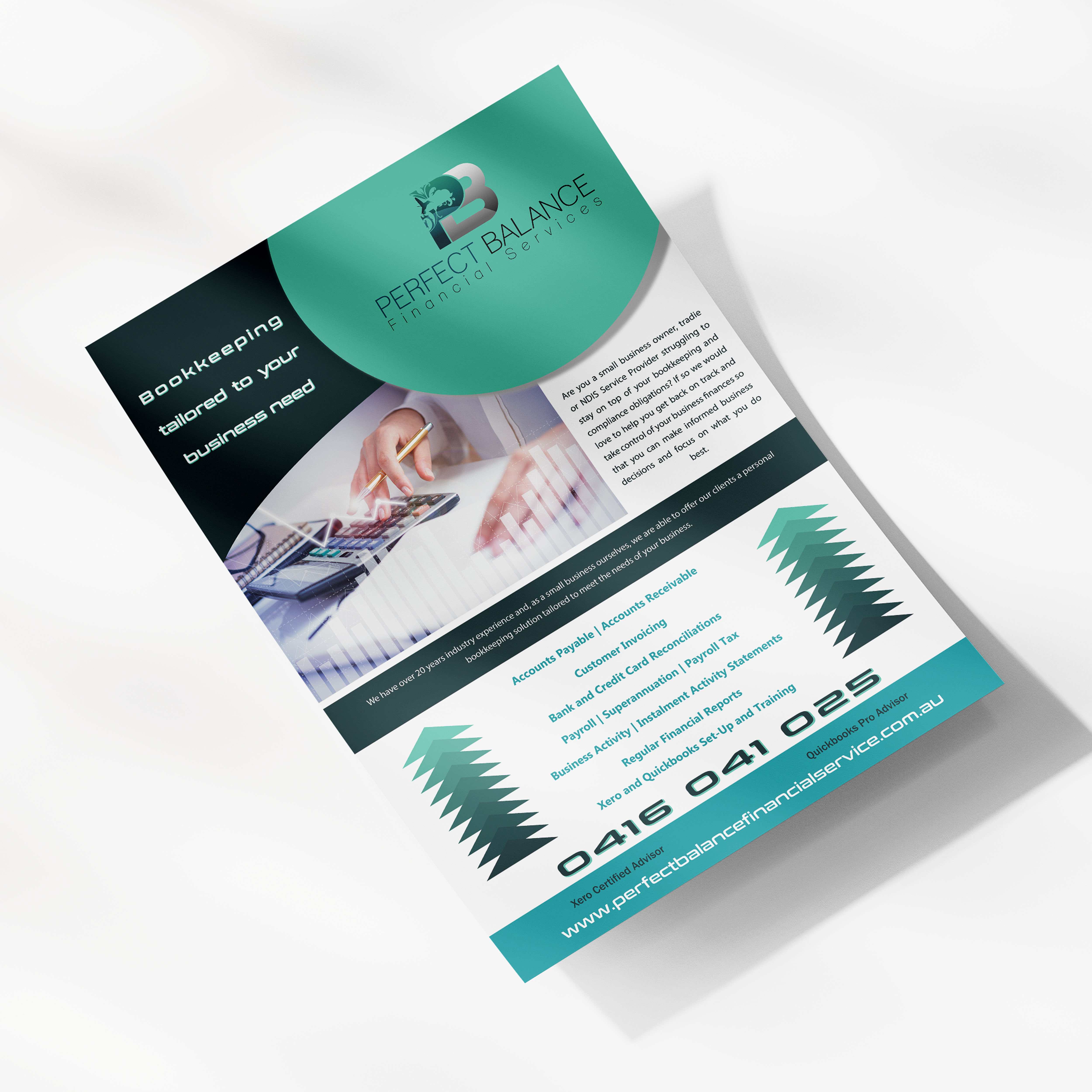 Flyer Design for Perfect Balance Financial Services by SimonaArtDesign ...