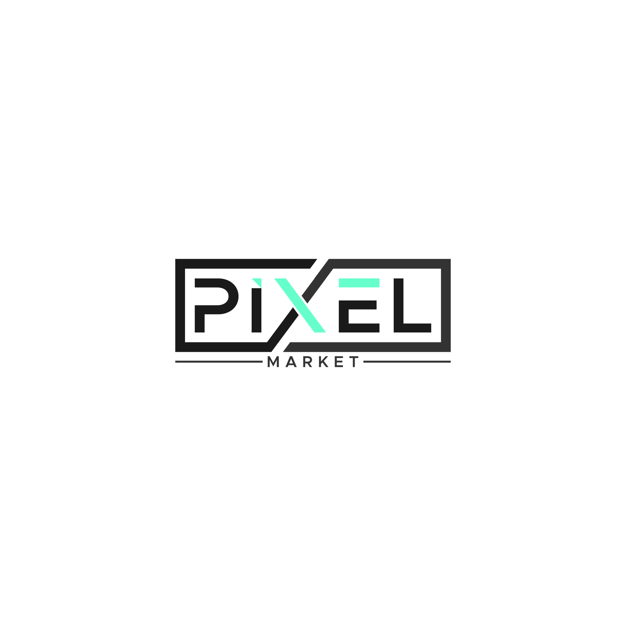 Elegant, Playful, E-Commerce Market Place Logo Design for Pixel Market ...