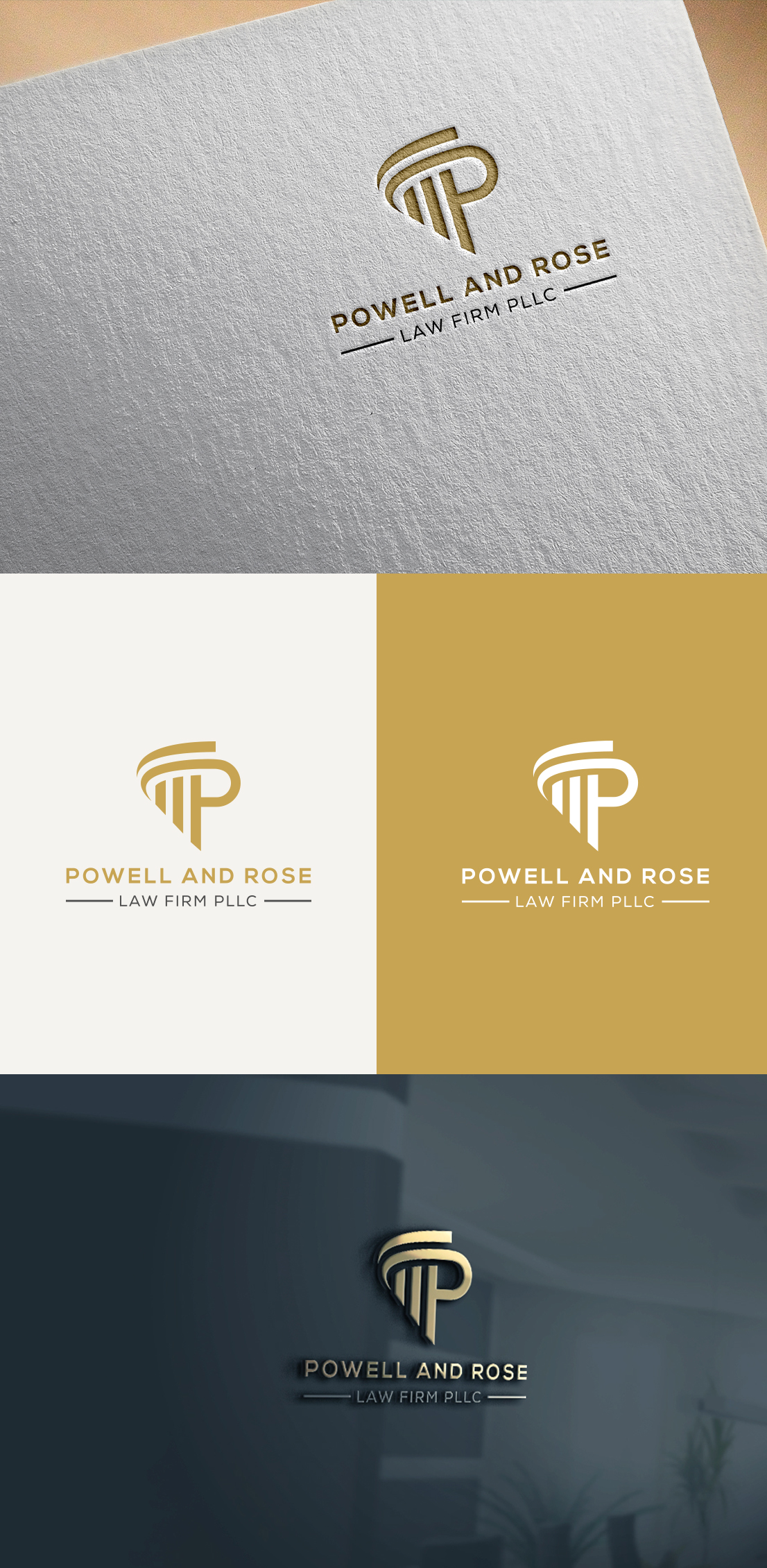 Logo Design for Powell and Rose, Law Firm PLLC by Creative-Vect-Art | Design #30731714