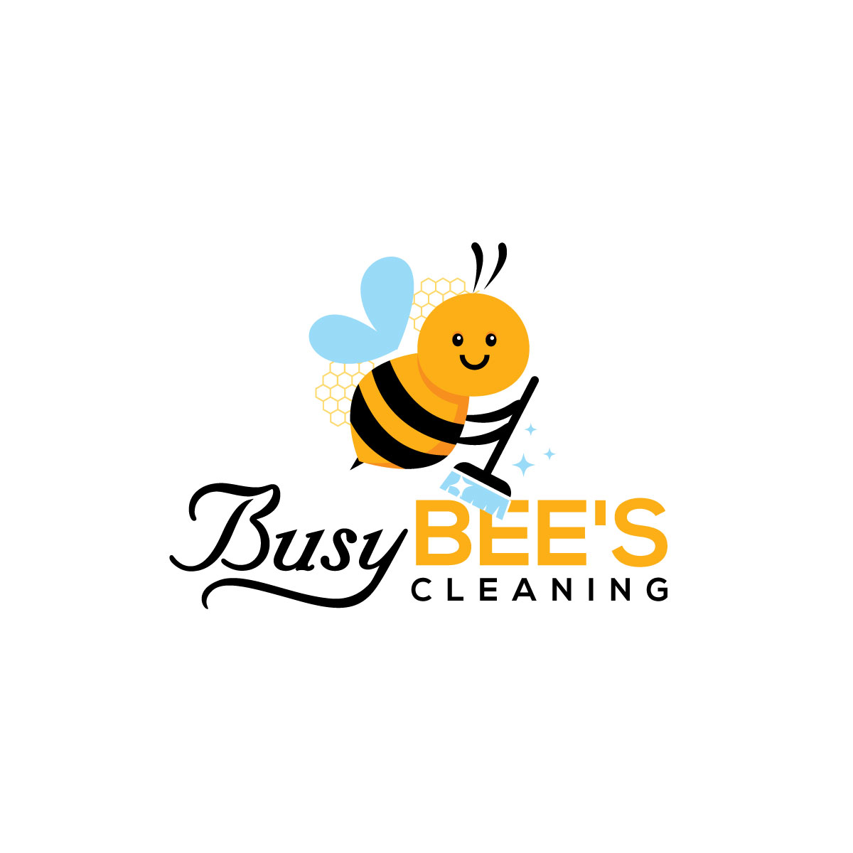 Professional, Elegant, Cleaning Service Logo Design for "Busy Bee's Cleaning" or "Busy Bee's ...