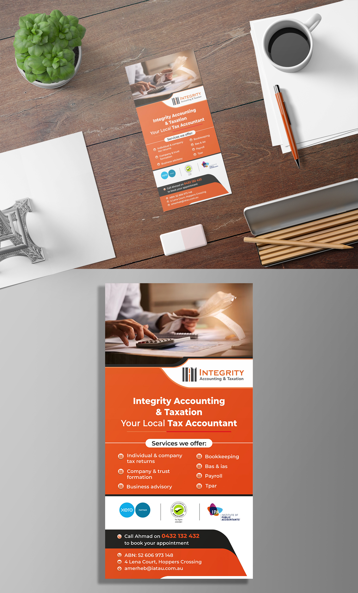 Elegant, Playful Flyer Design for a Company by KreativeMadz | Design #30735755