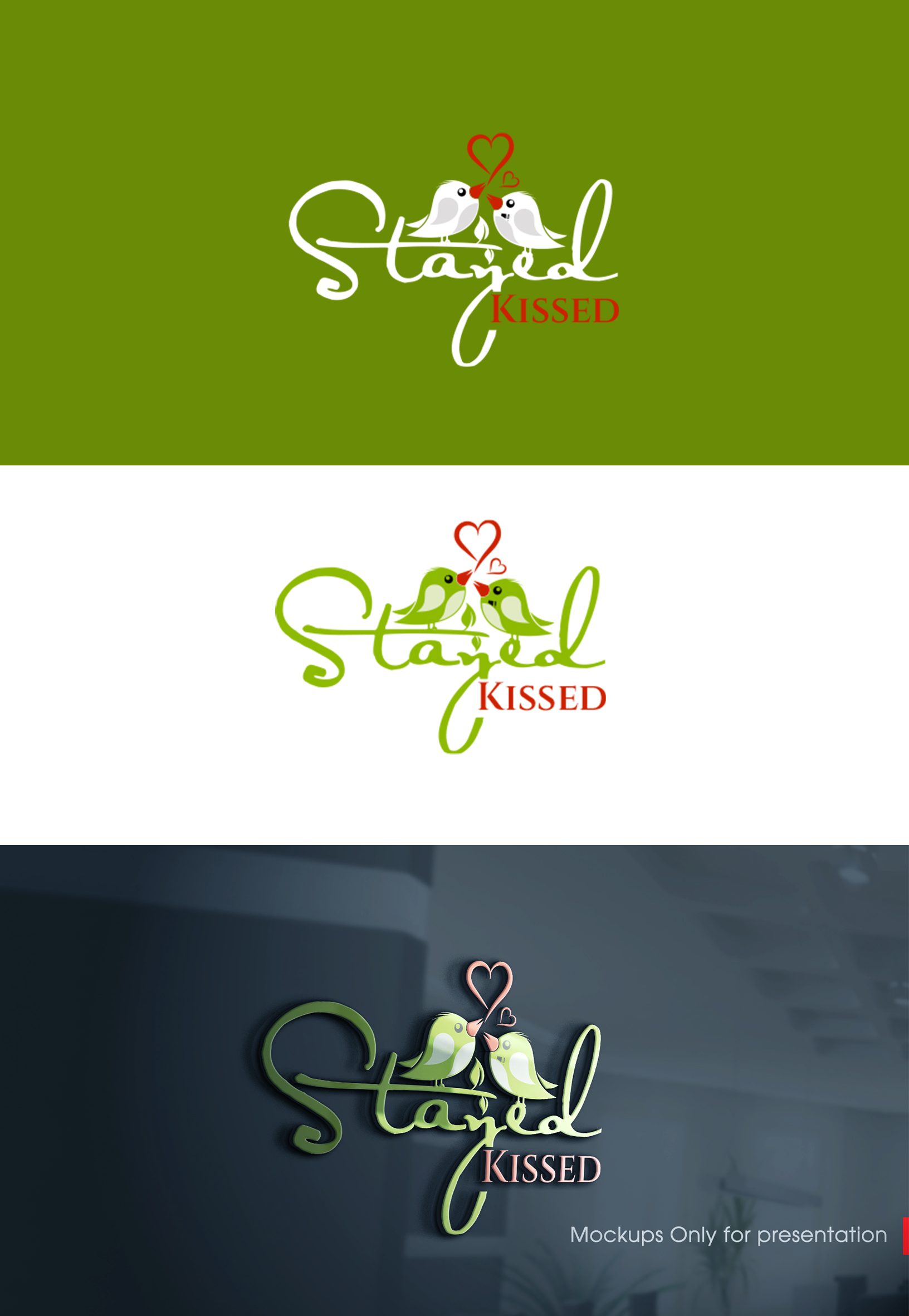 Serious, Traditional, Greeting card Logo Design for Stayed kissed or ...