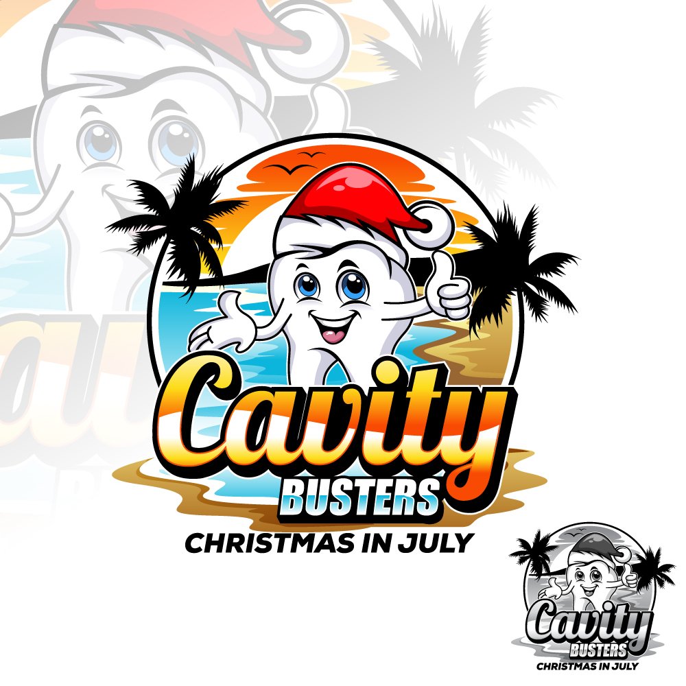 Logo Design for Cavity Busters Christmas in July by Suvendu.S | Design ...