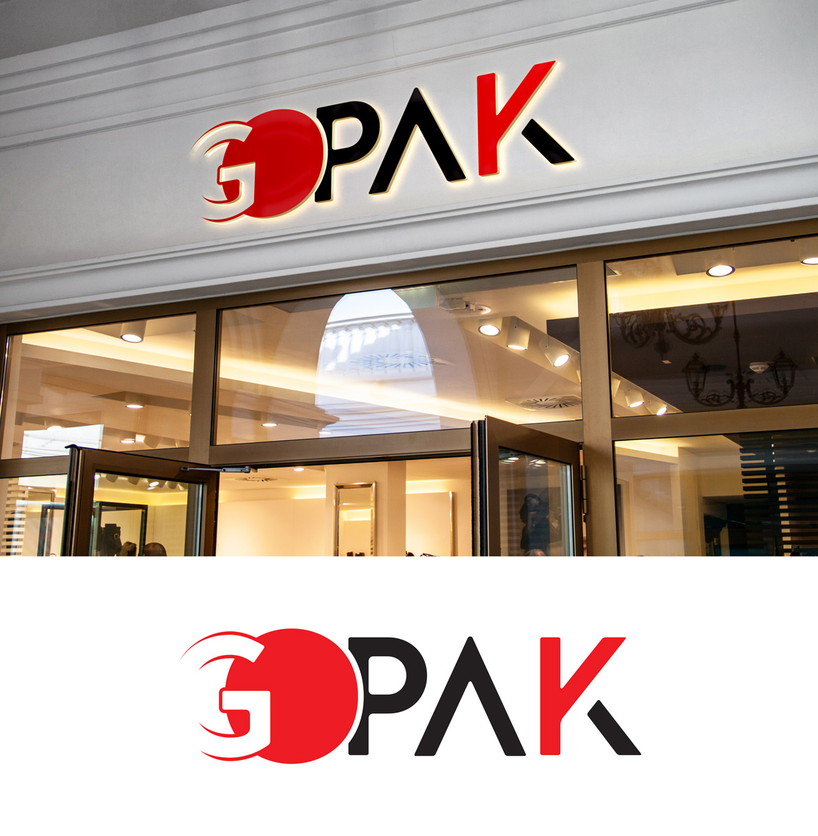 Elegant, Playful Logo Design for GoPak by we with | Design #30736754