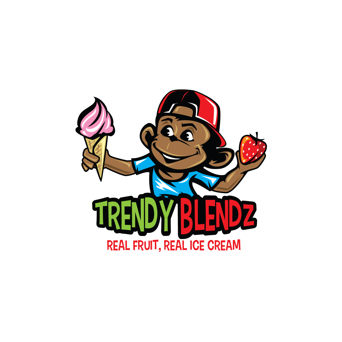 Elegant, Playful, Ice cream truck Logo Design for Trendy Blendz Real ...