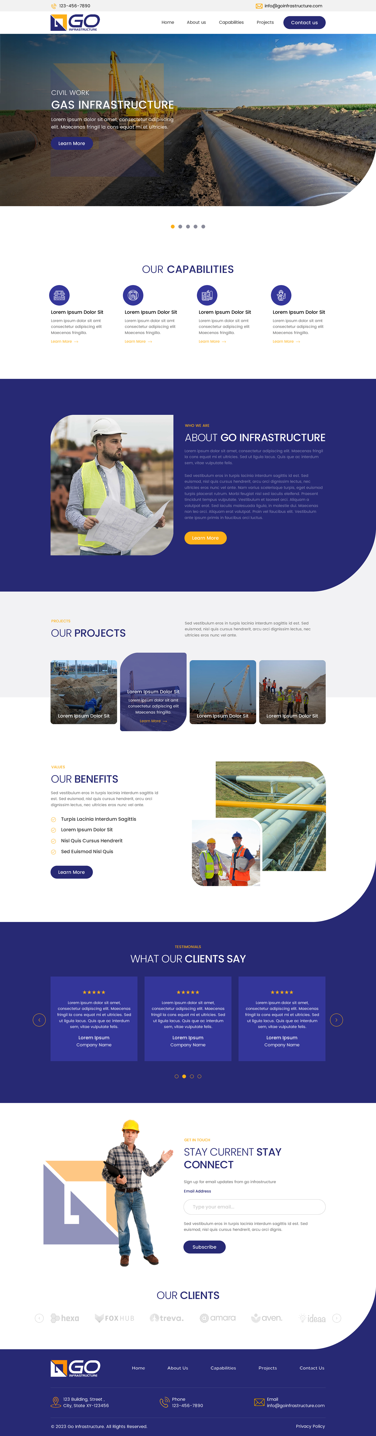 Upmarket, Serious, Civil Construction Web Design for a Company by Sbss ...