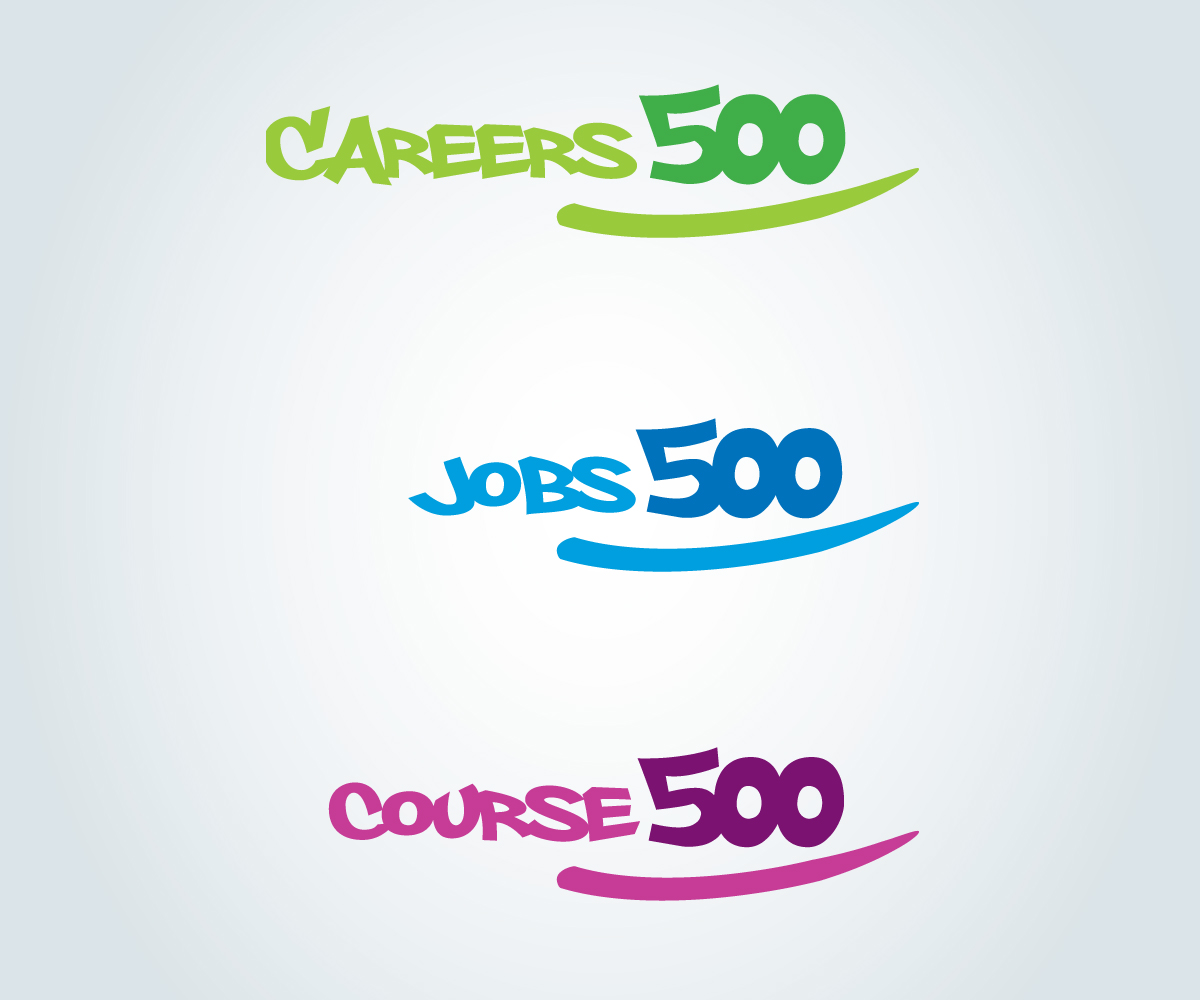 Modern, Colorful, Education Logo Design for Careers500; Course500 ...