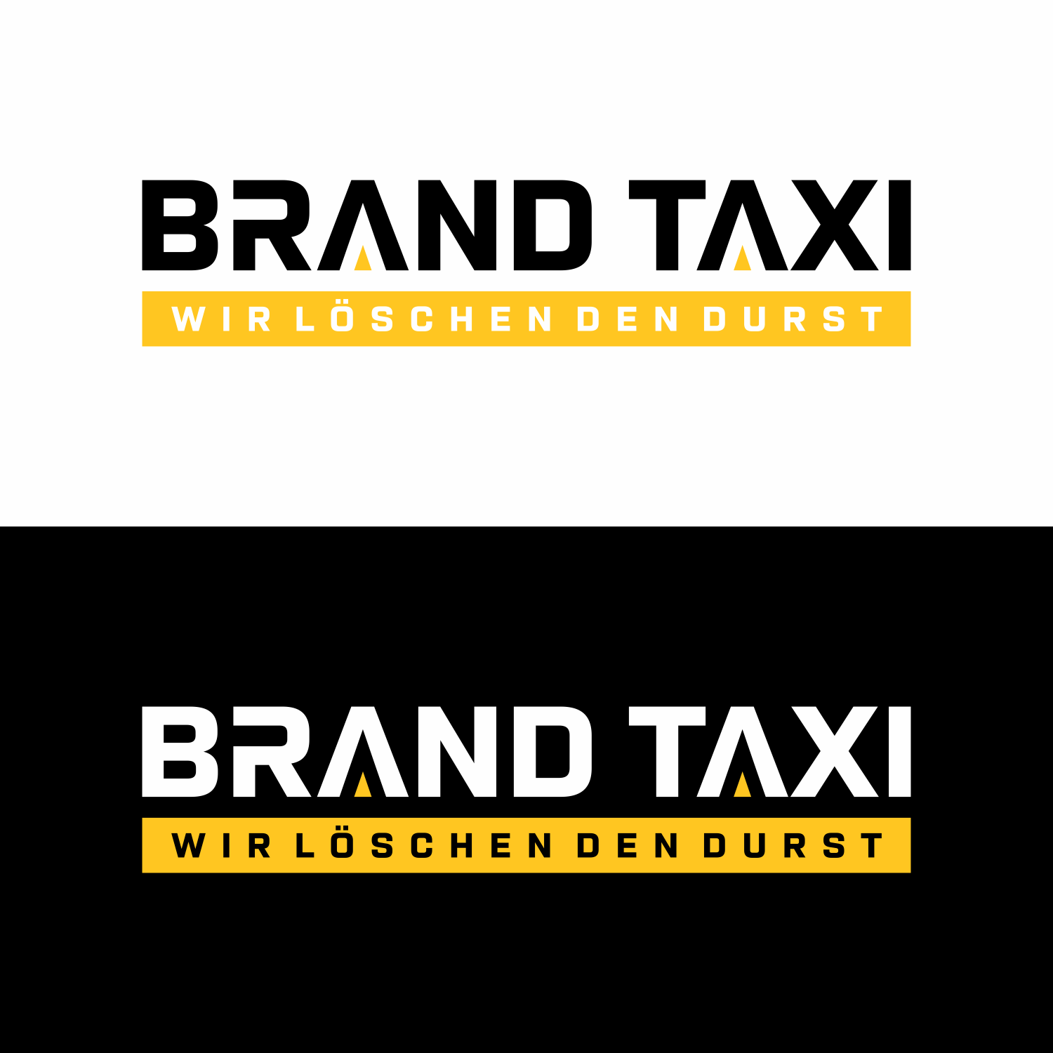 Masculine, Modern Logo Design for Brand Taxi wir löschen den Durst by ...