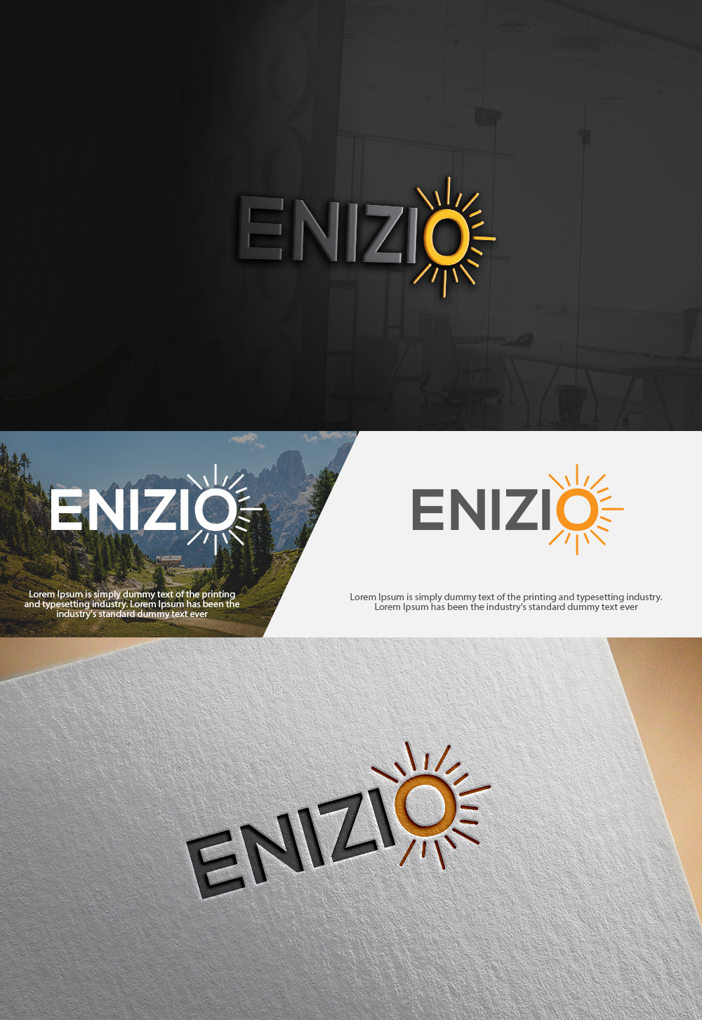 Logo Design for Logo shows the name , “Enizio” is derived from the ...