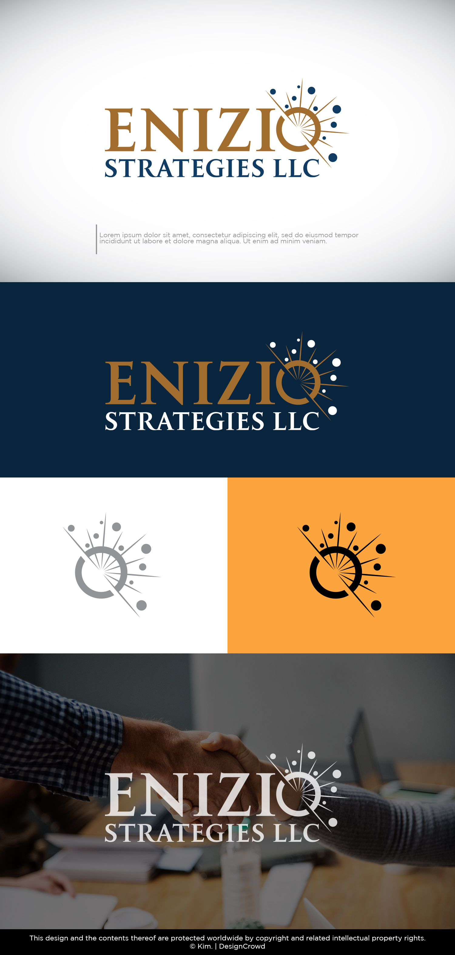 Logo Design for Logo shows the name , “Enizio” is derived from the ...