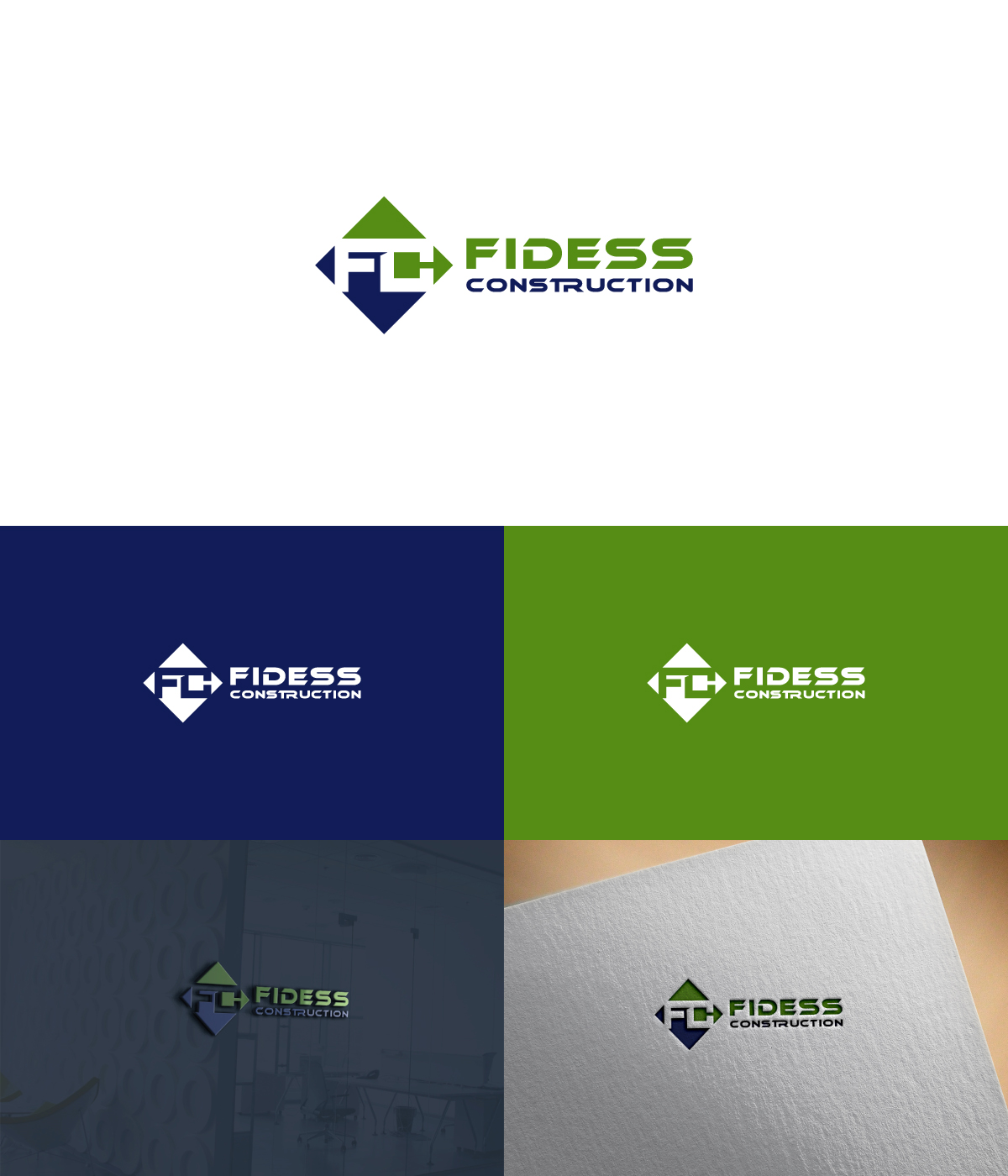 Logo Design for Construction Fidess Construction by nicia cita | Design ...