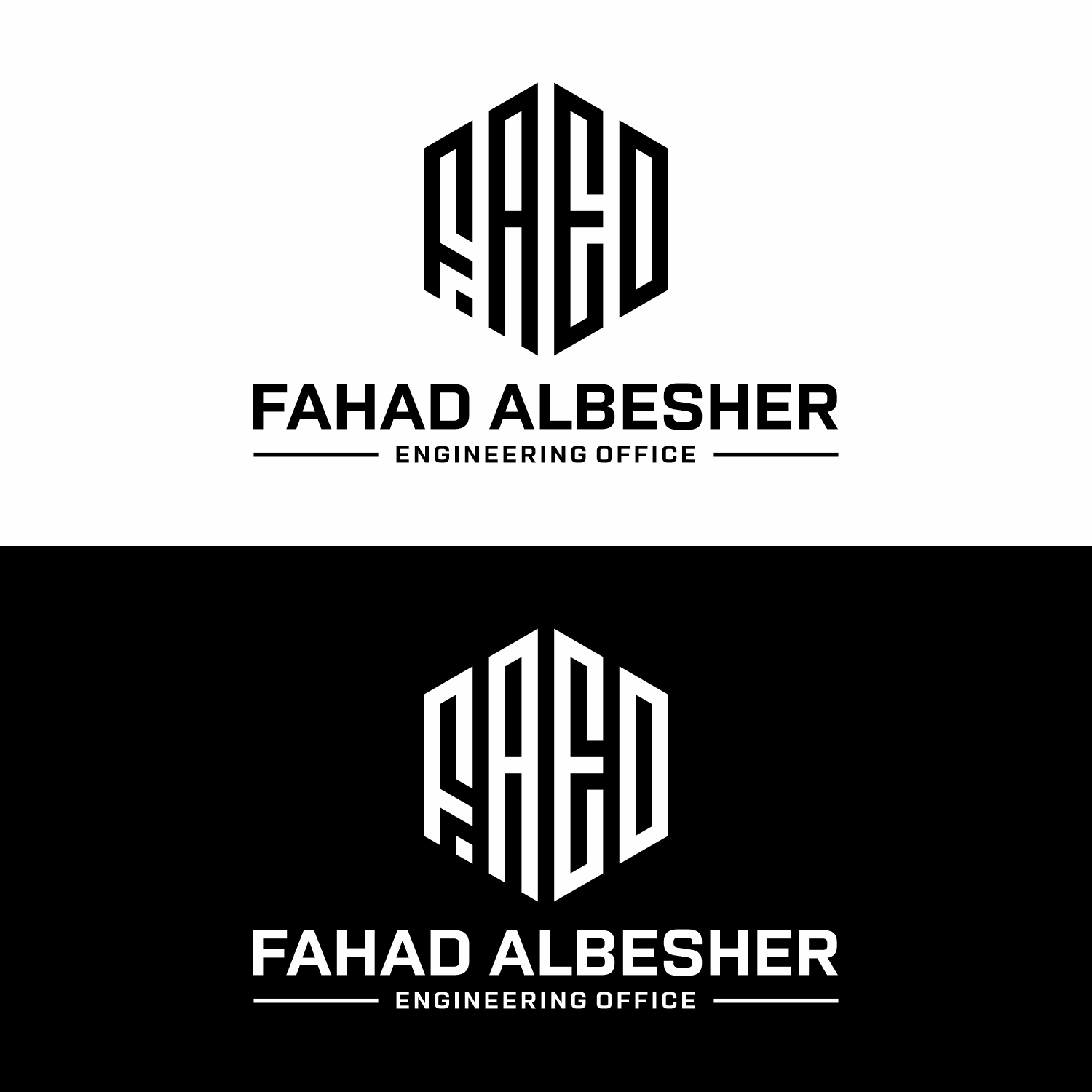Elegant, Playful Logo Design for Fahad Albesher Engineering Office by ...