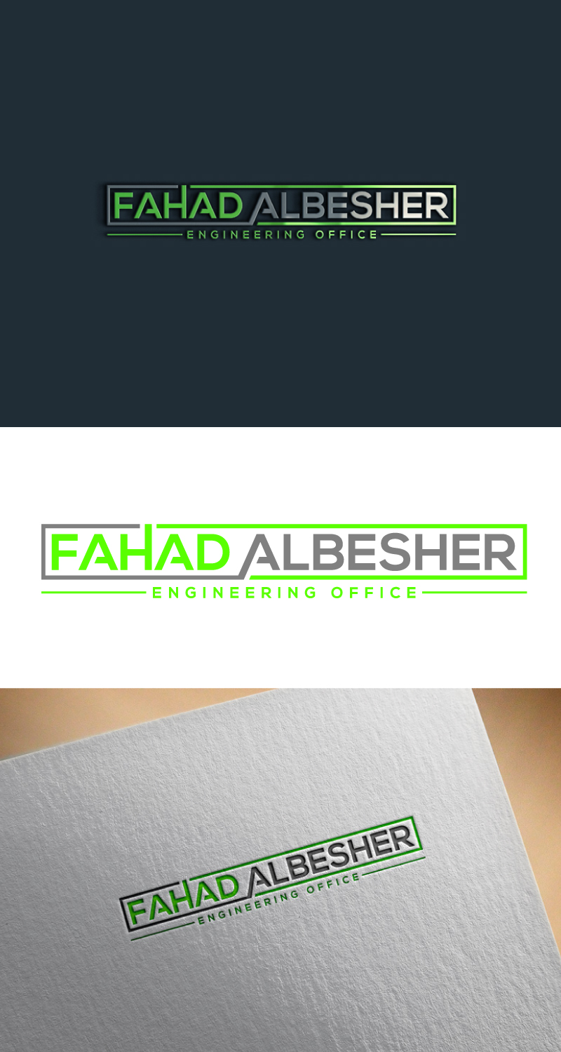 Elegant, Playful Logo Design for Fahad Albesher Engineering Office by ...